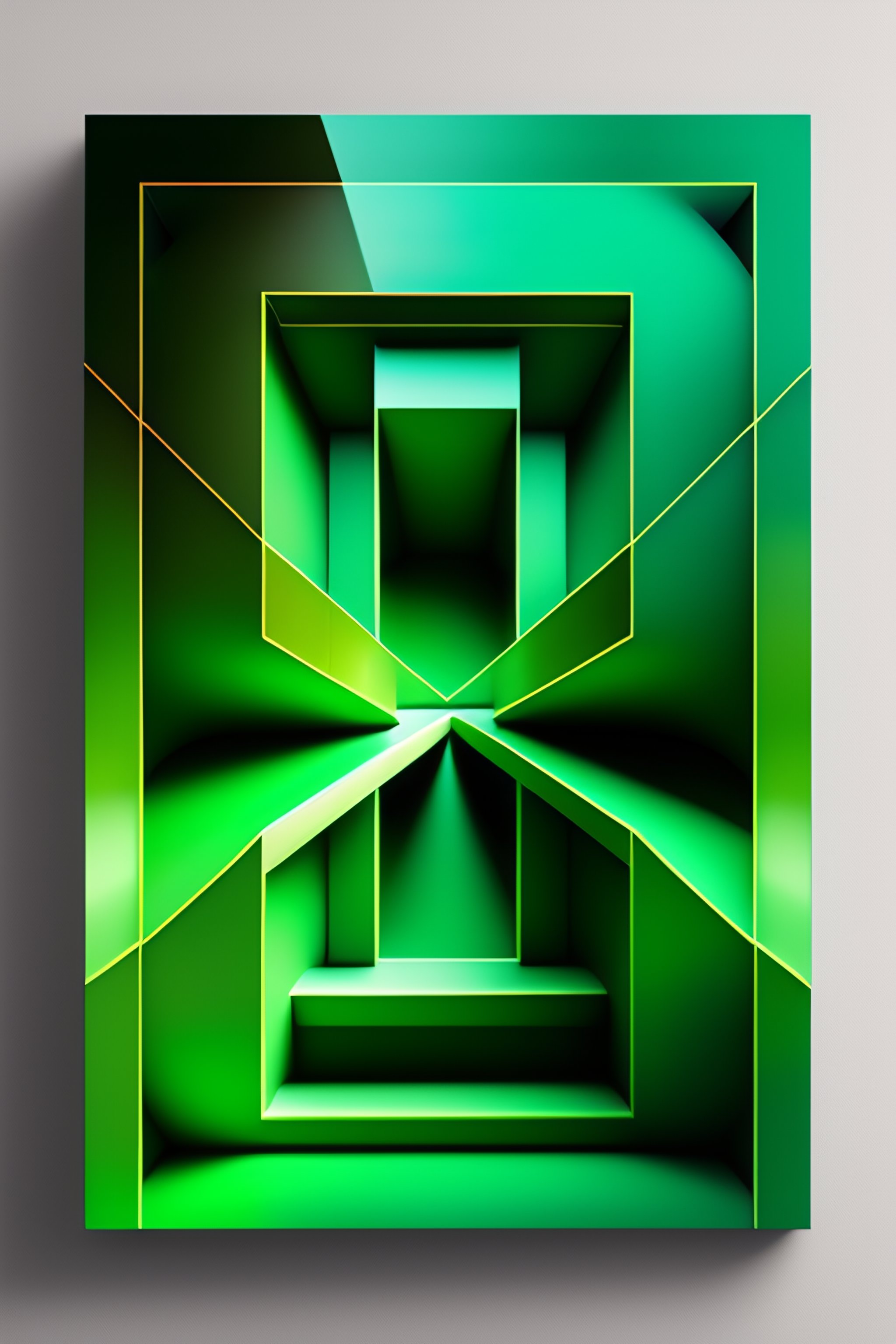 Lexica - Geometric forms green
