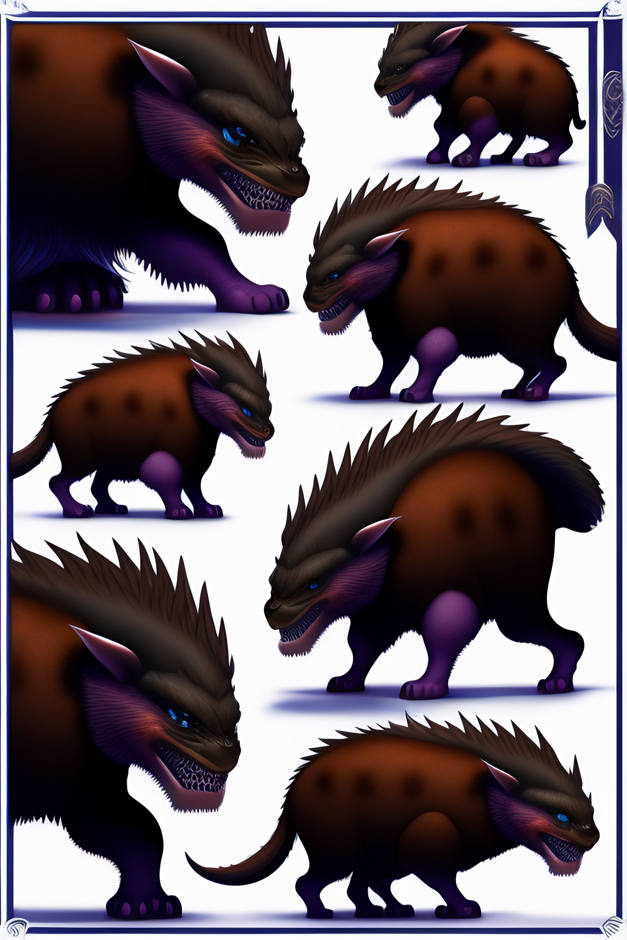 Lexica - Eldrich monster model sheet