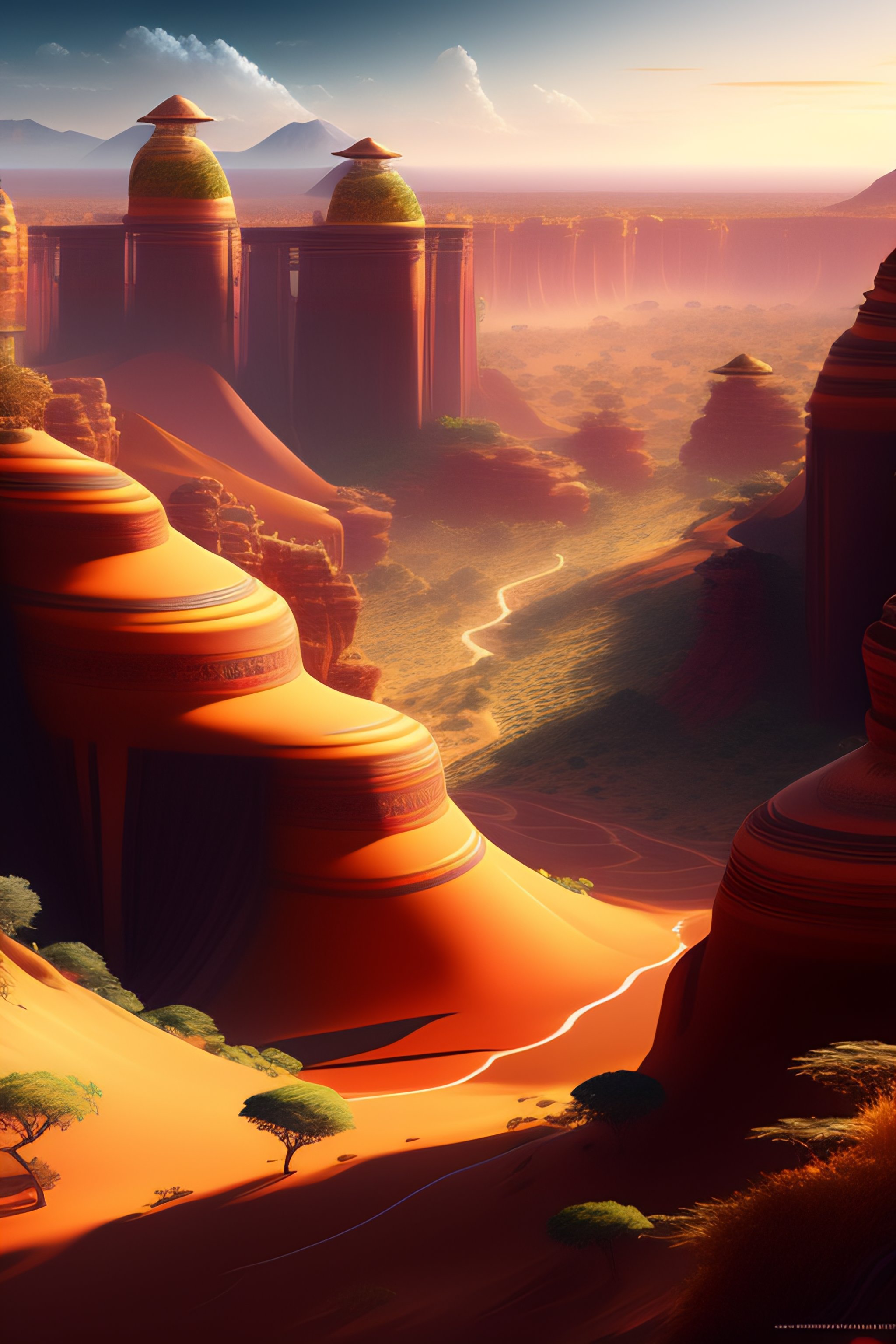 Lexica - East africa landscape, highly detailed, digital painting ...