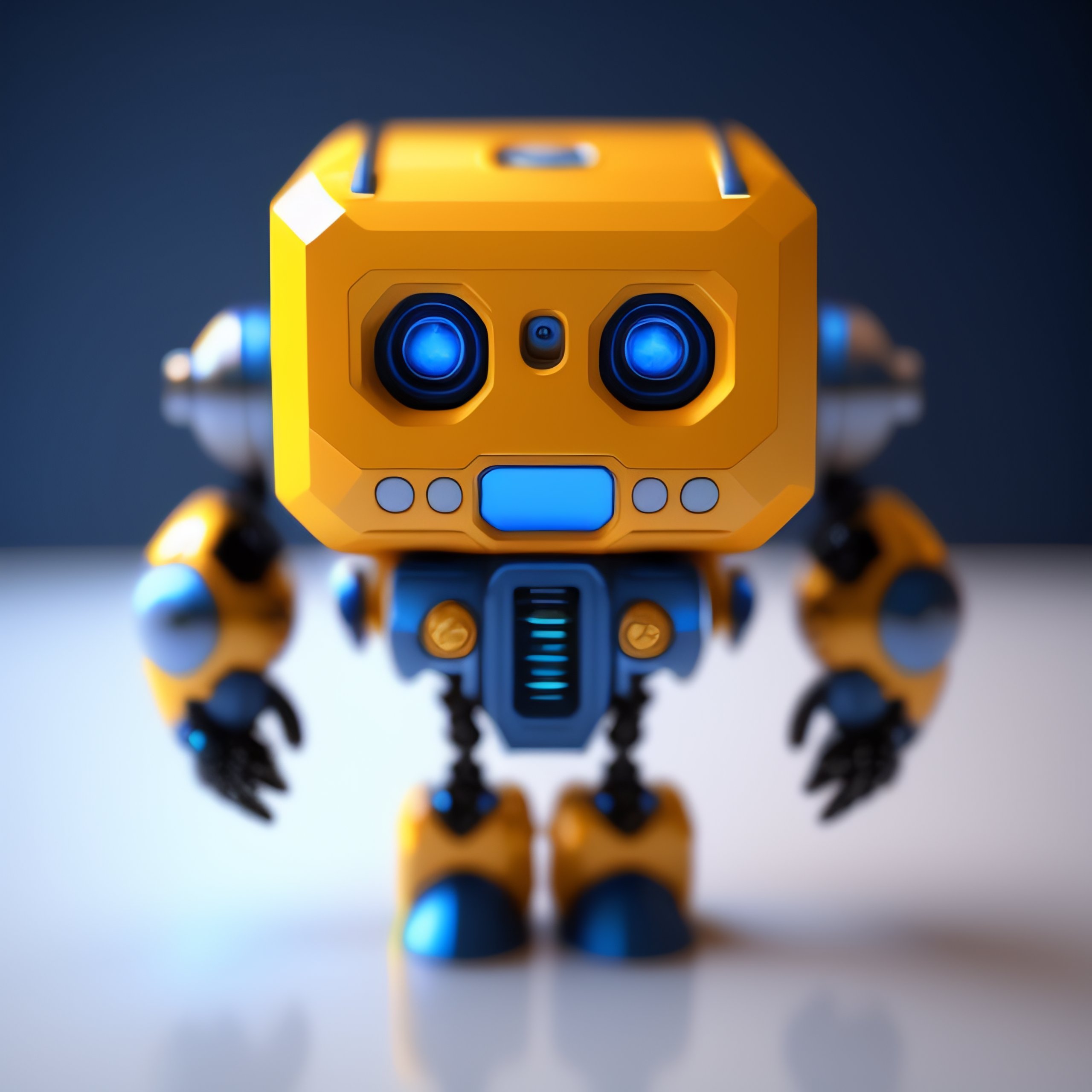 Lexica - Mini frozen robot that help sending data, no background ...