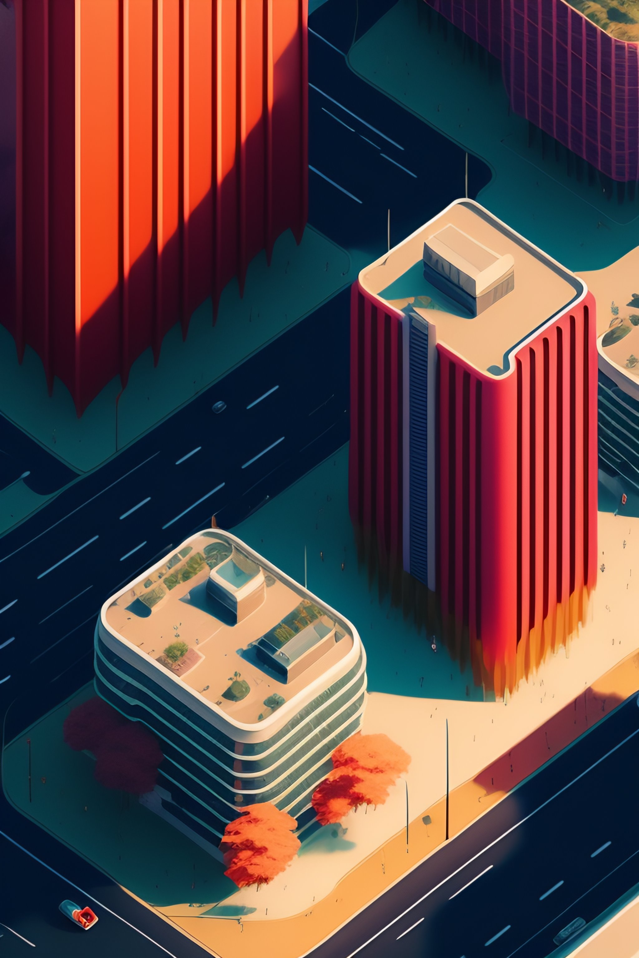 Lexica - Isometric japanese city, volumetrics, 3d render, octane render, trending on artstation ...