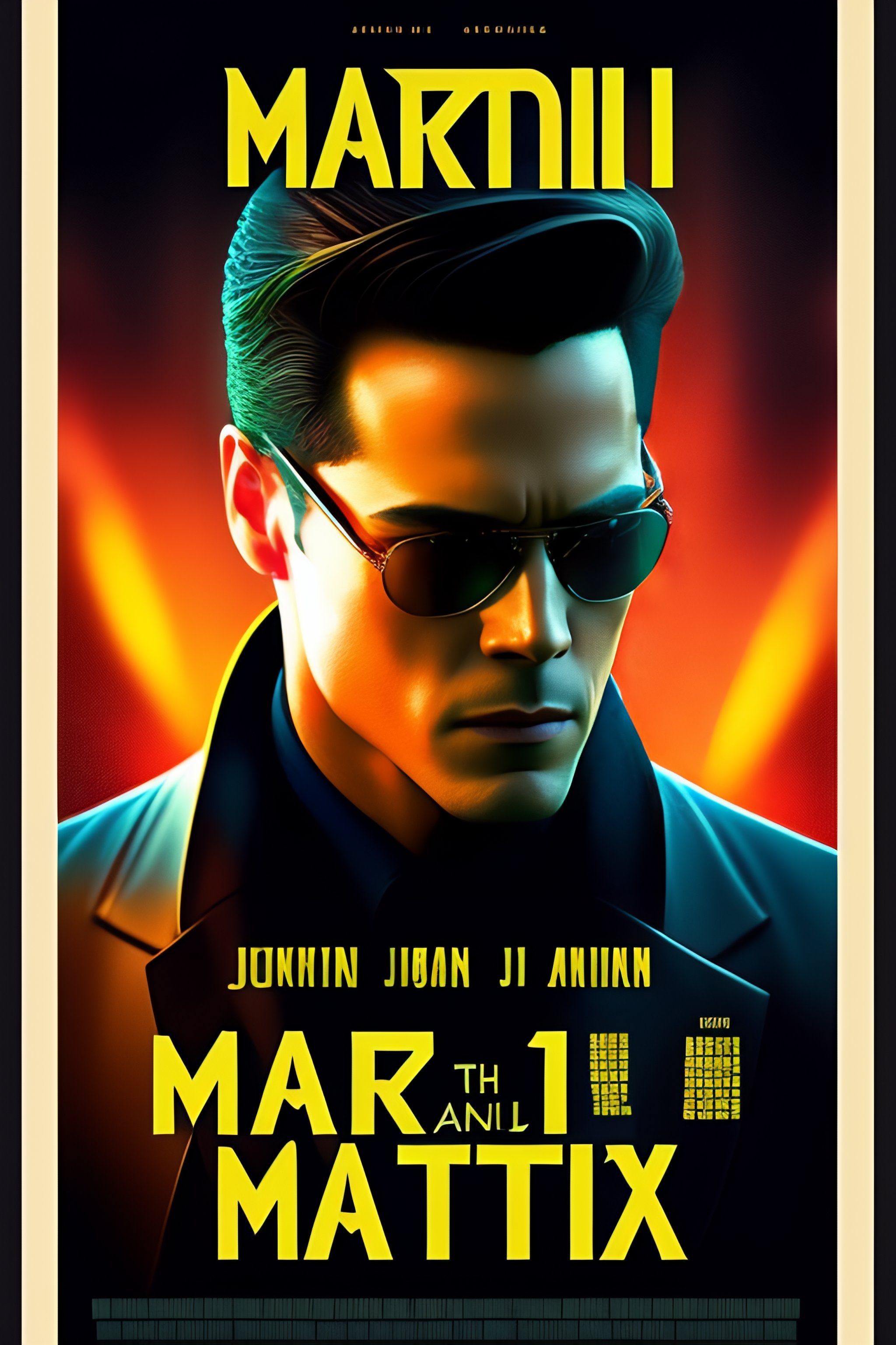 Lexica - Create a fake movie poster for The Matrix movie