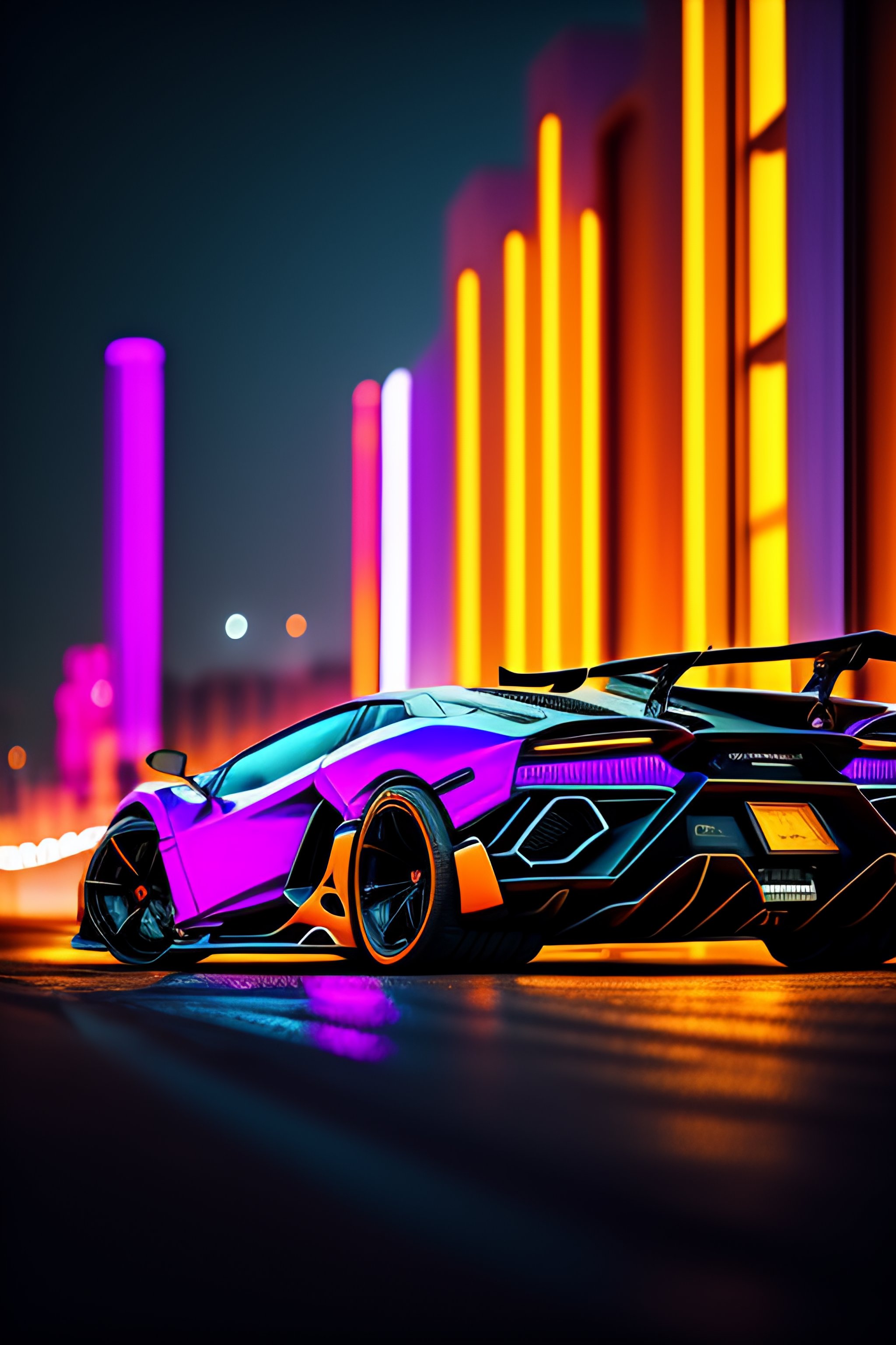 Descubrir 109+ imagen neon lamborghini - Abzlocal.mx