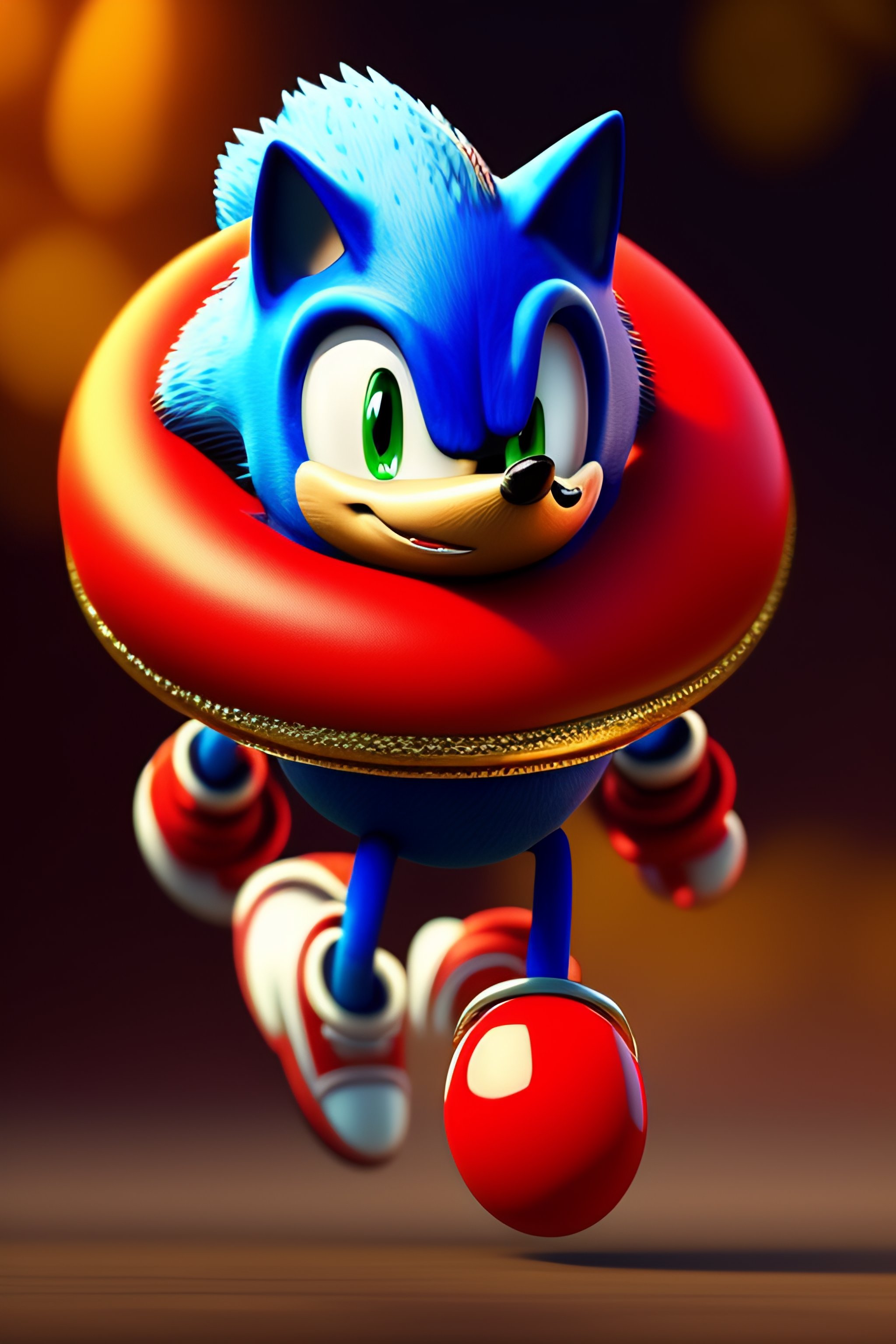 Lexica - Sonic the hedgehog dressed as a ladybug