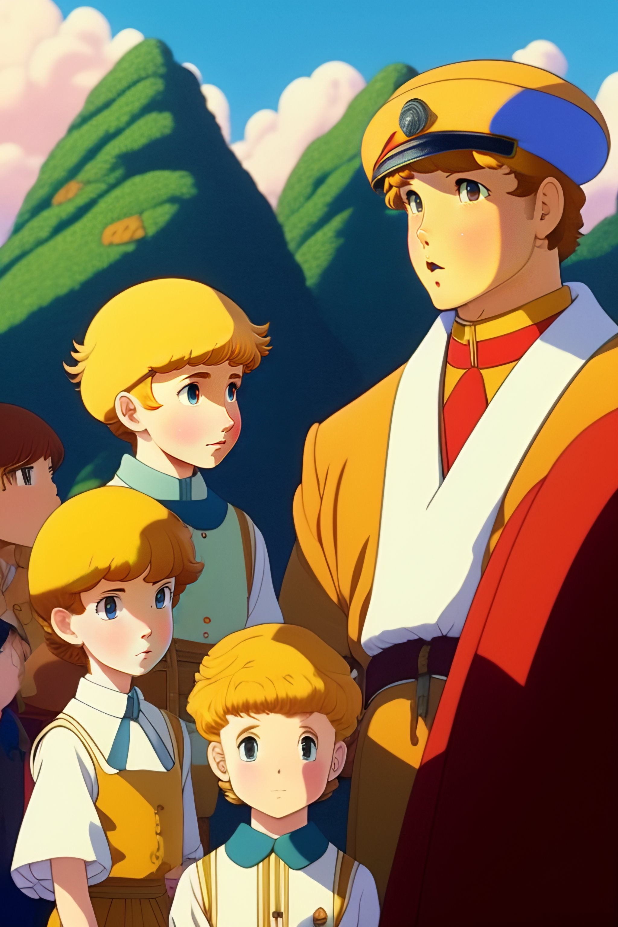 Lexica - Vintage 60's In the style of Ghibli Animation, being taught ...