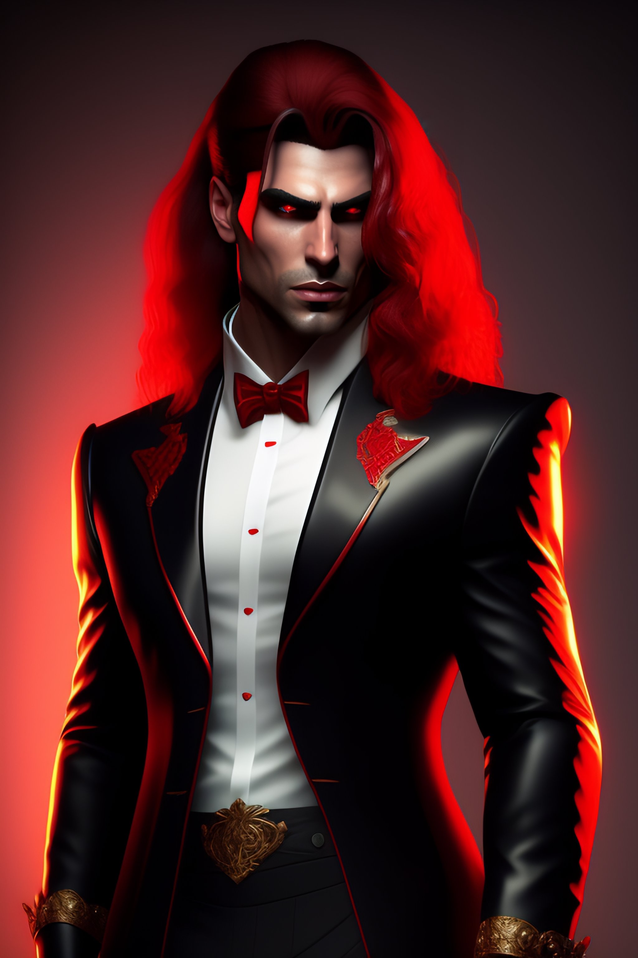 Lexica - Digital art fullbody portrait of vampire the masquerade: bloodlines male Toreador with ...