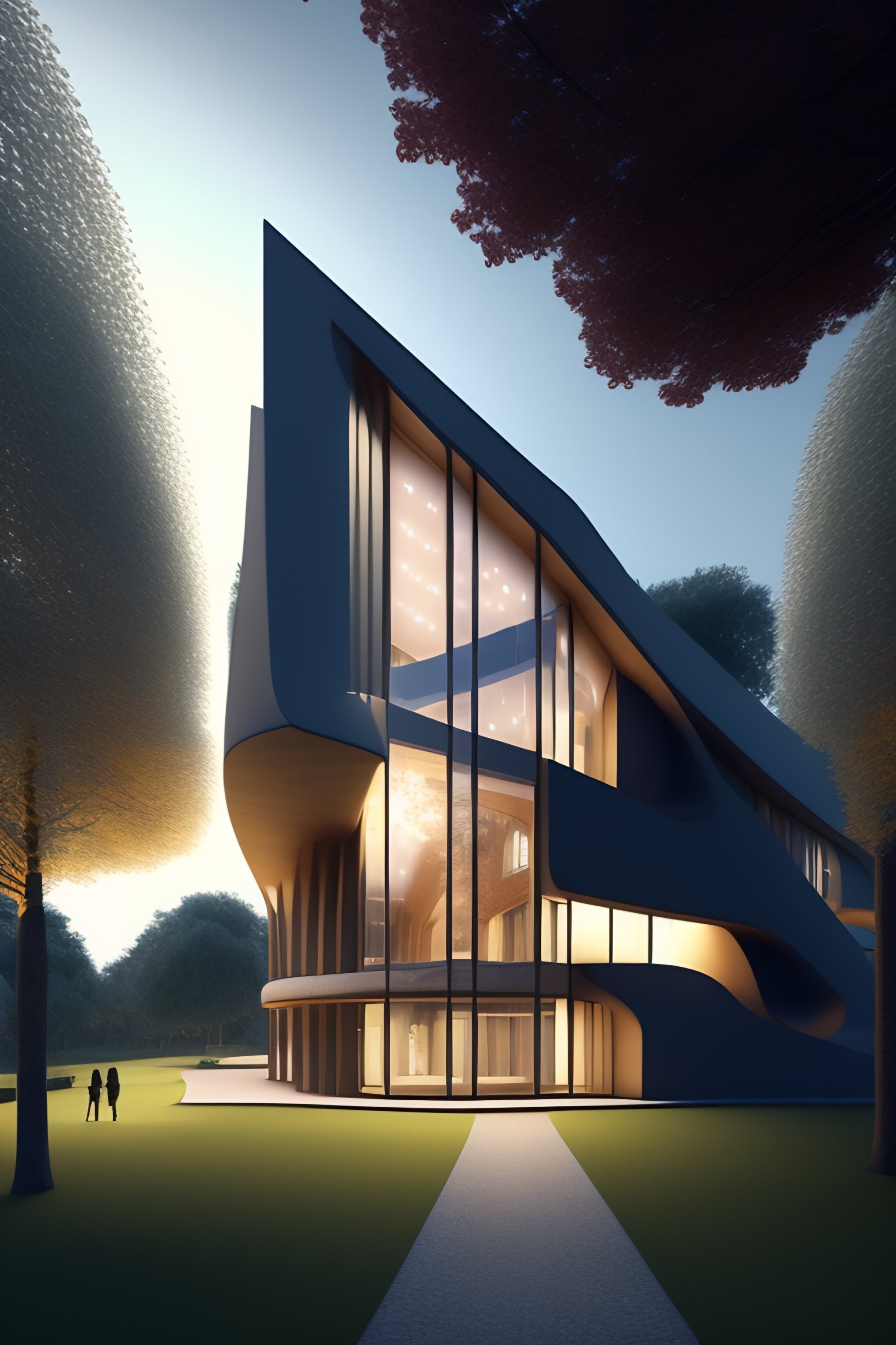Lexica - Einstein, man, futuristic organic shape building consist of ...