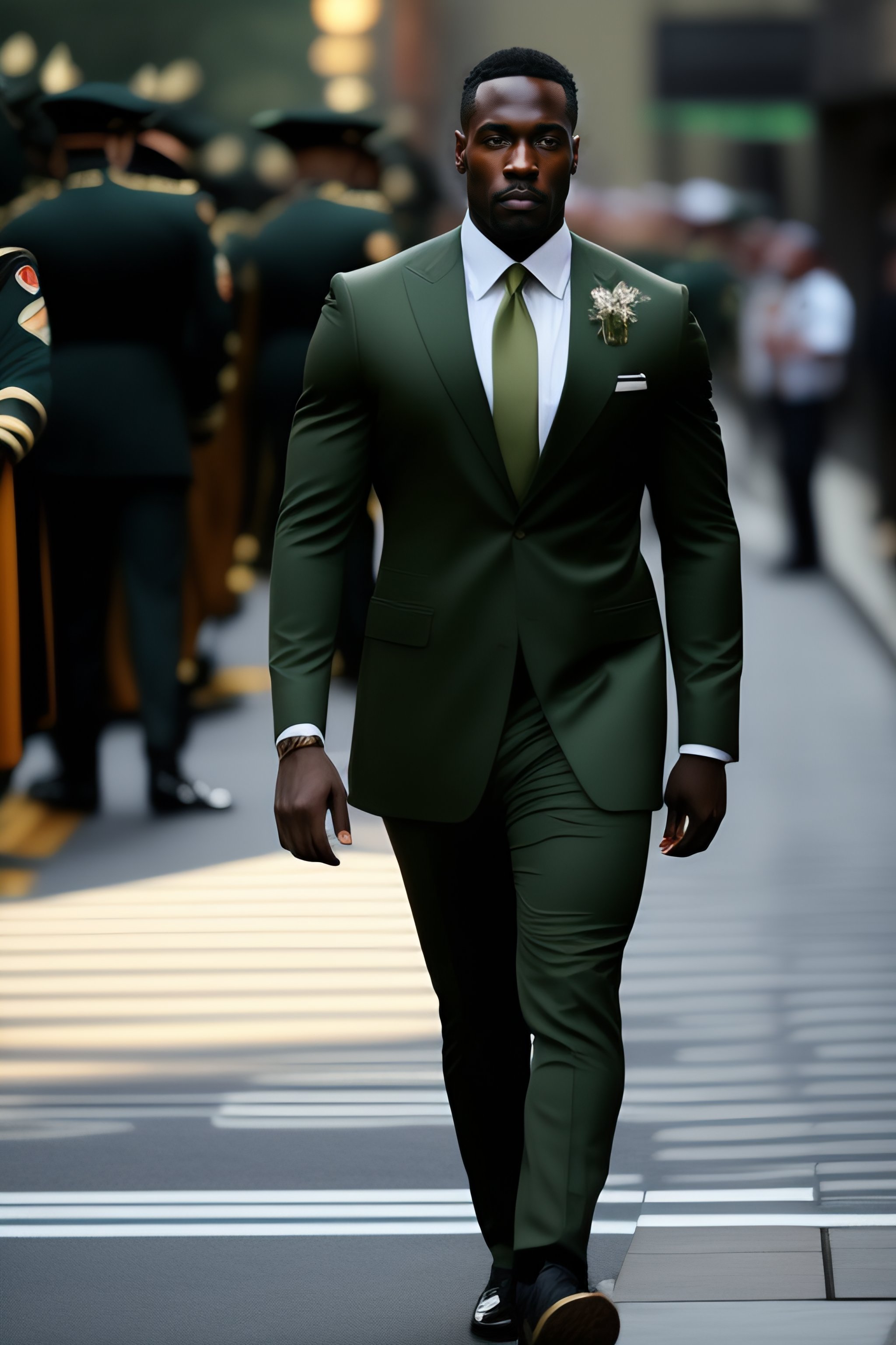 Lexica - A superhero called symbolman. Olive green suite. Dressed in ...