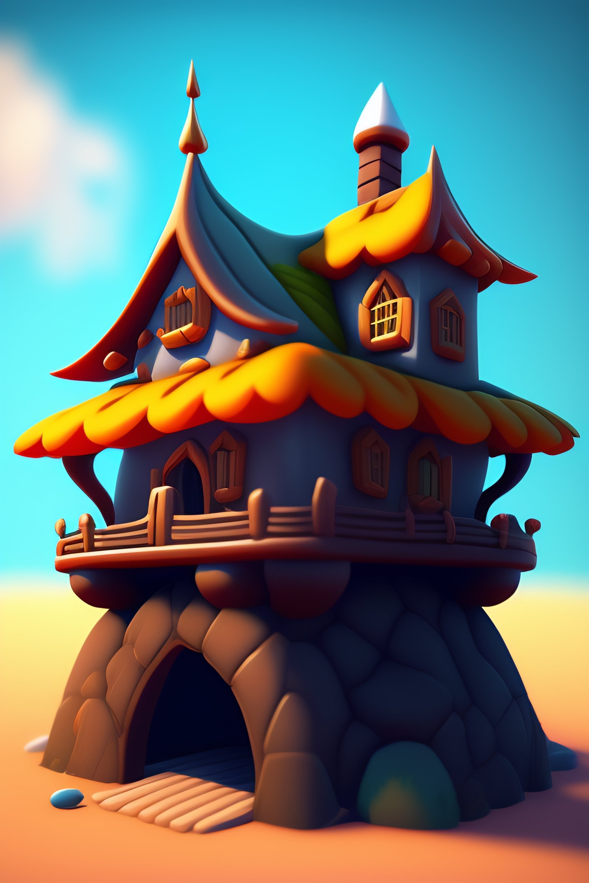 Lexica - 3d stylized game building