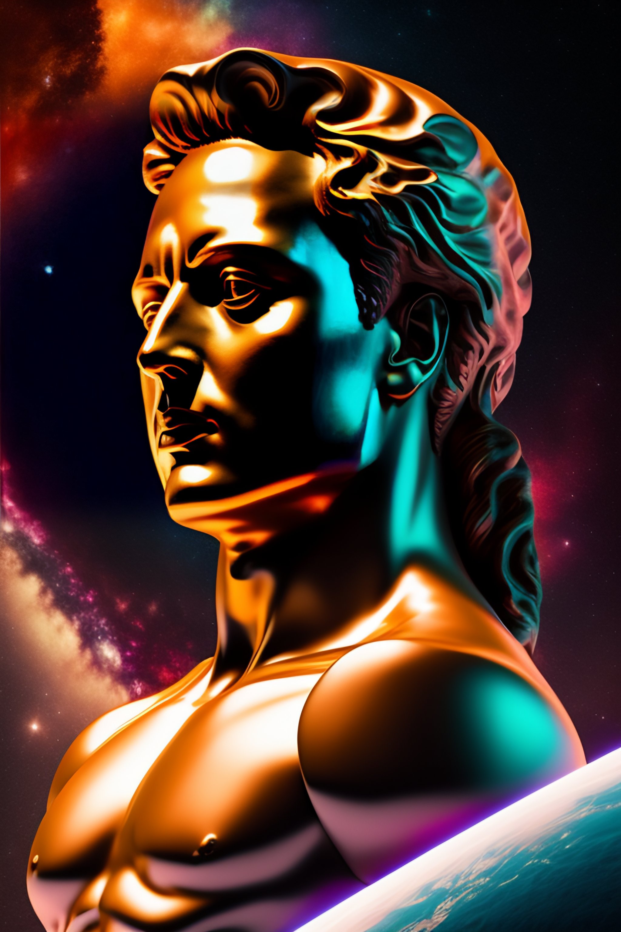 Lexica - Realistic old elon musk bust of a greek god statue. space ...