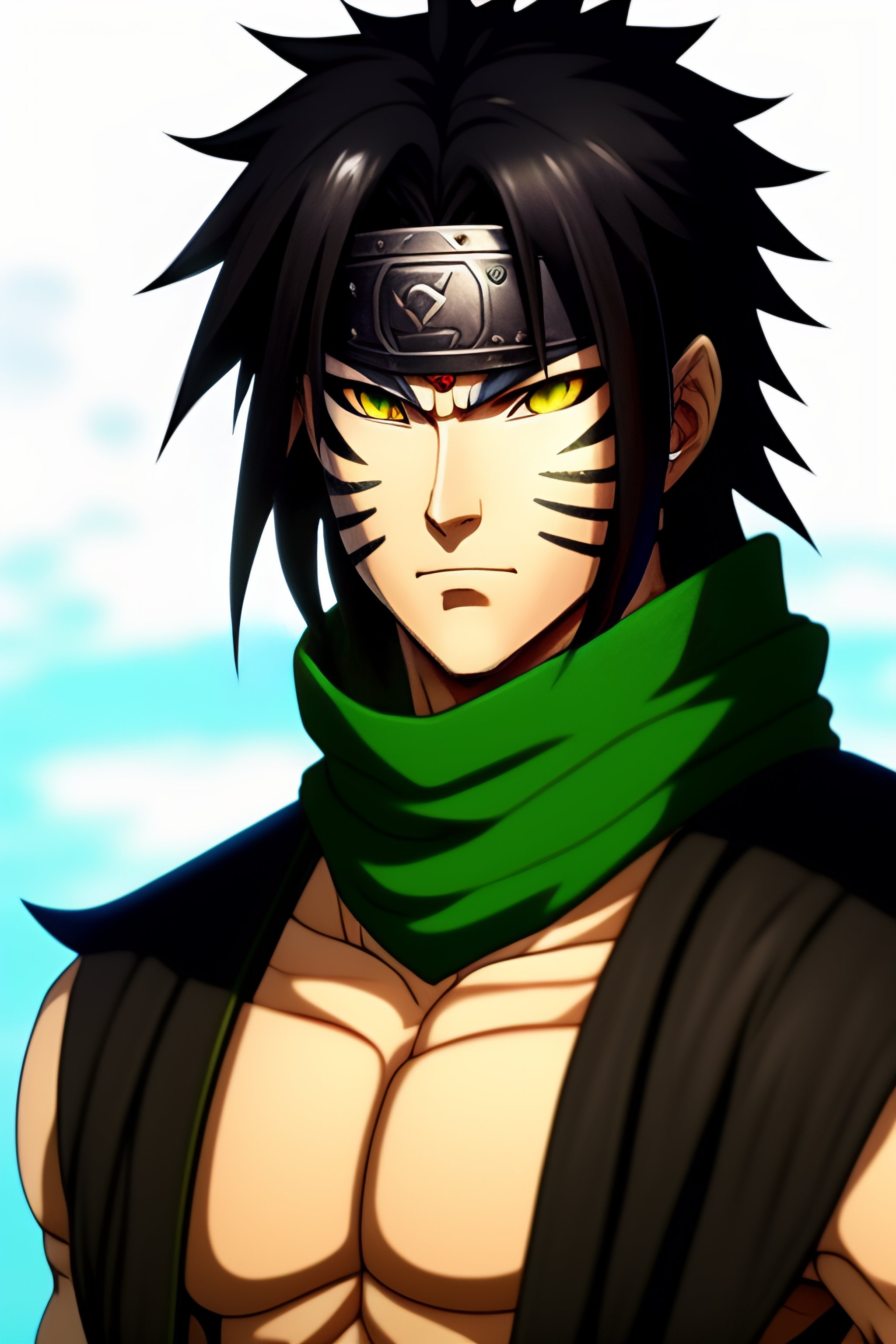 Lexica - Naruto anime character, muscular build, chiseled features ...