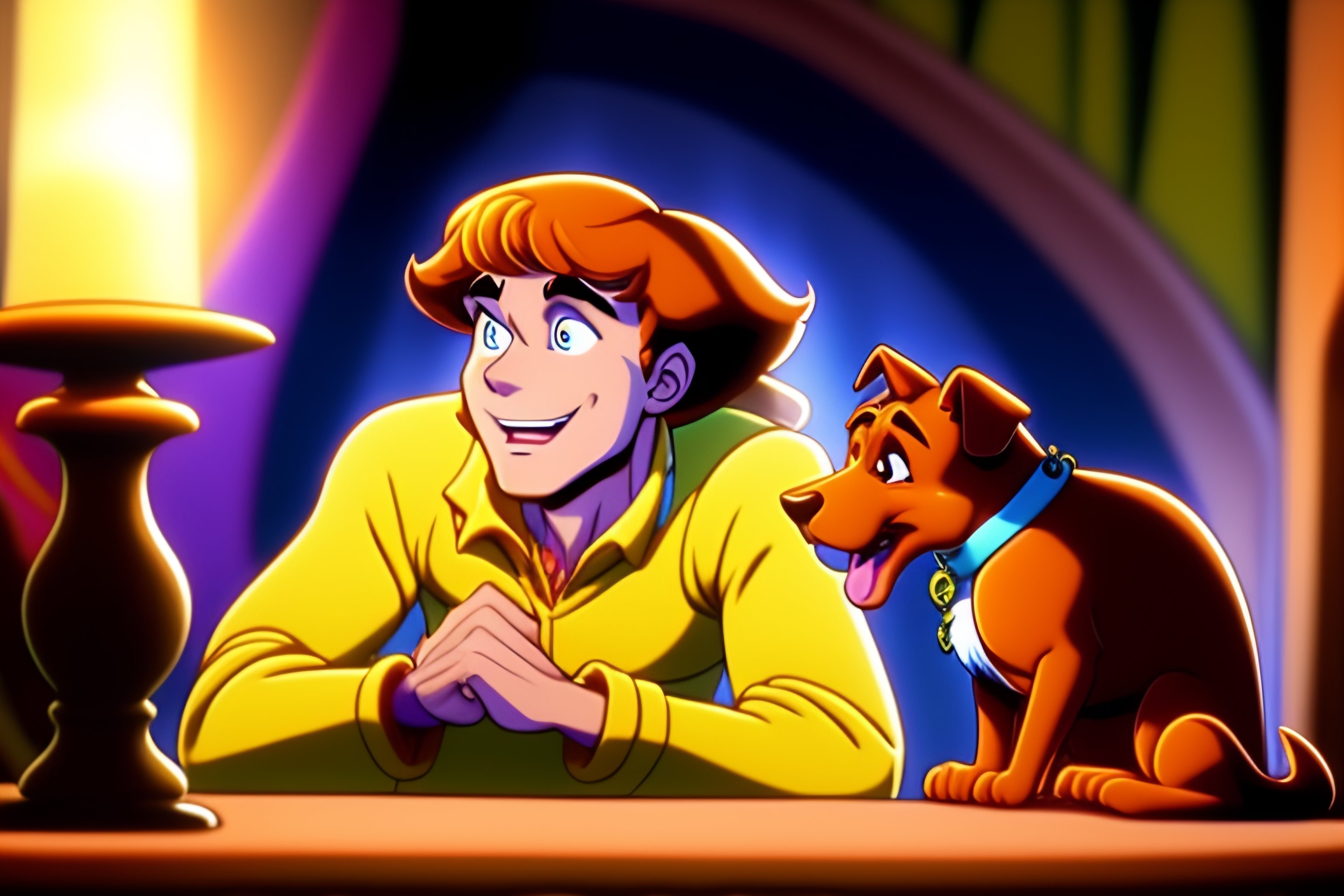 Scooby Doo And Shaggy Scared