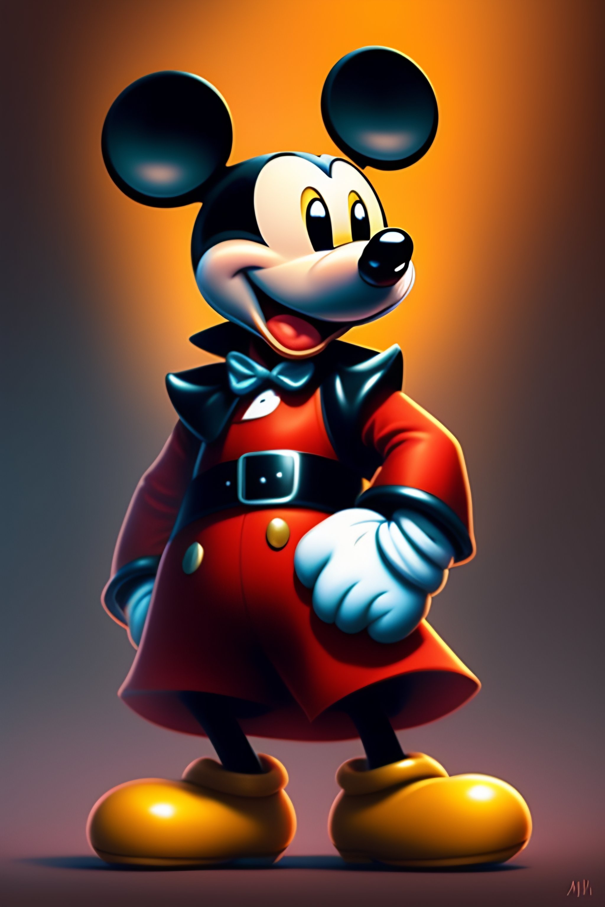 Lexica - Mickey mouse as an evil dictator.