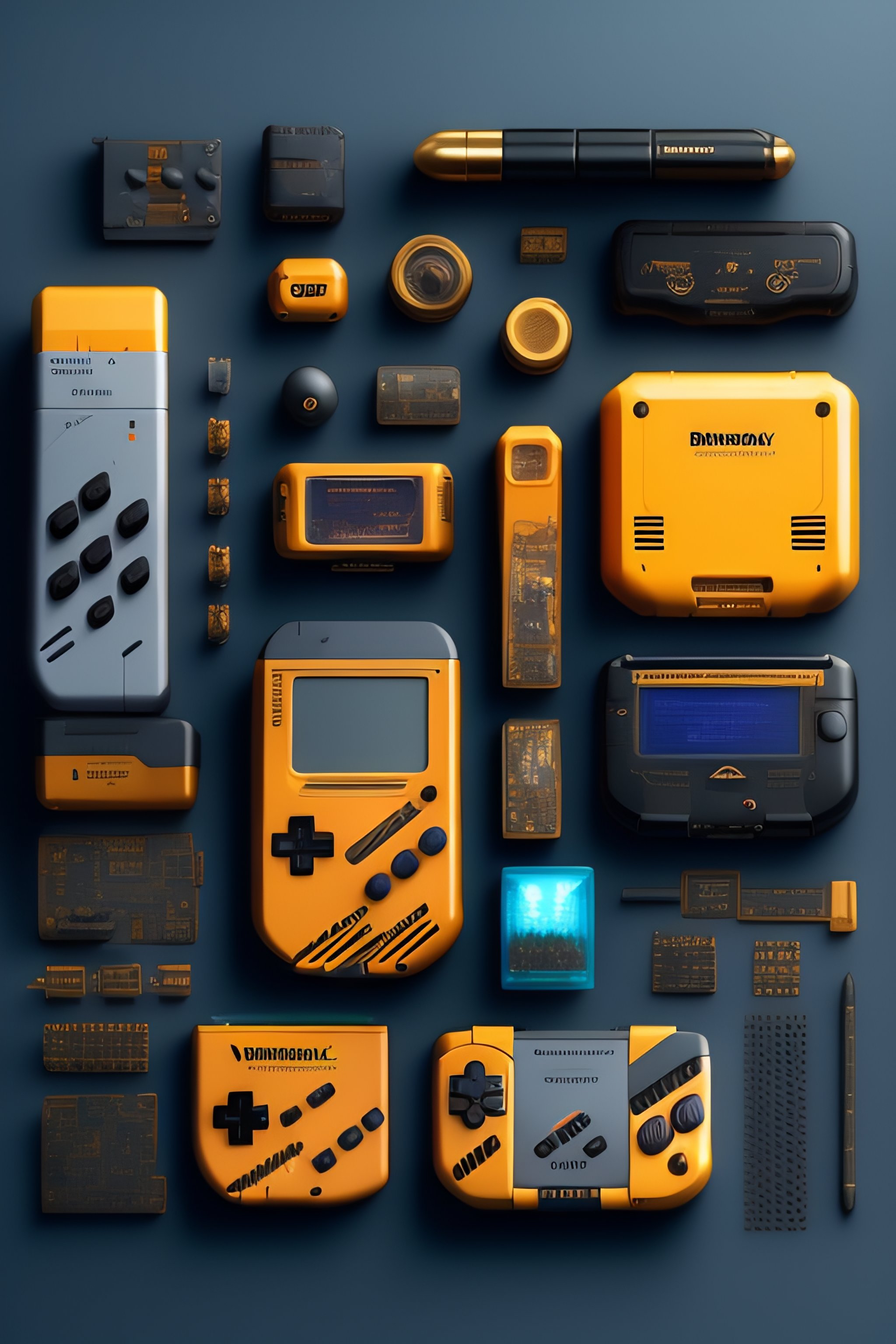 Lexica - Game boy, Costumes and props, Knolling, Knolling layout ...