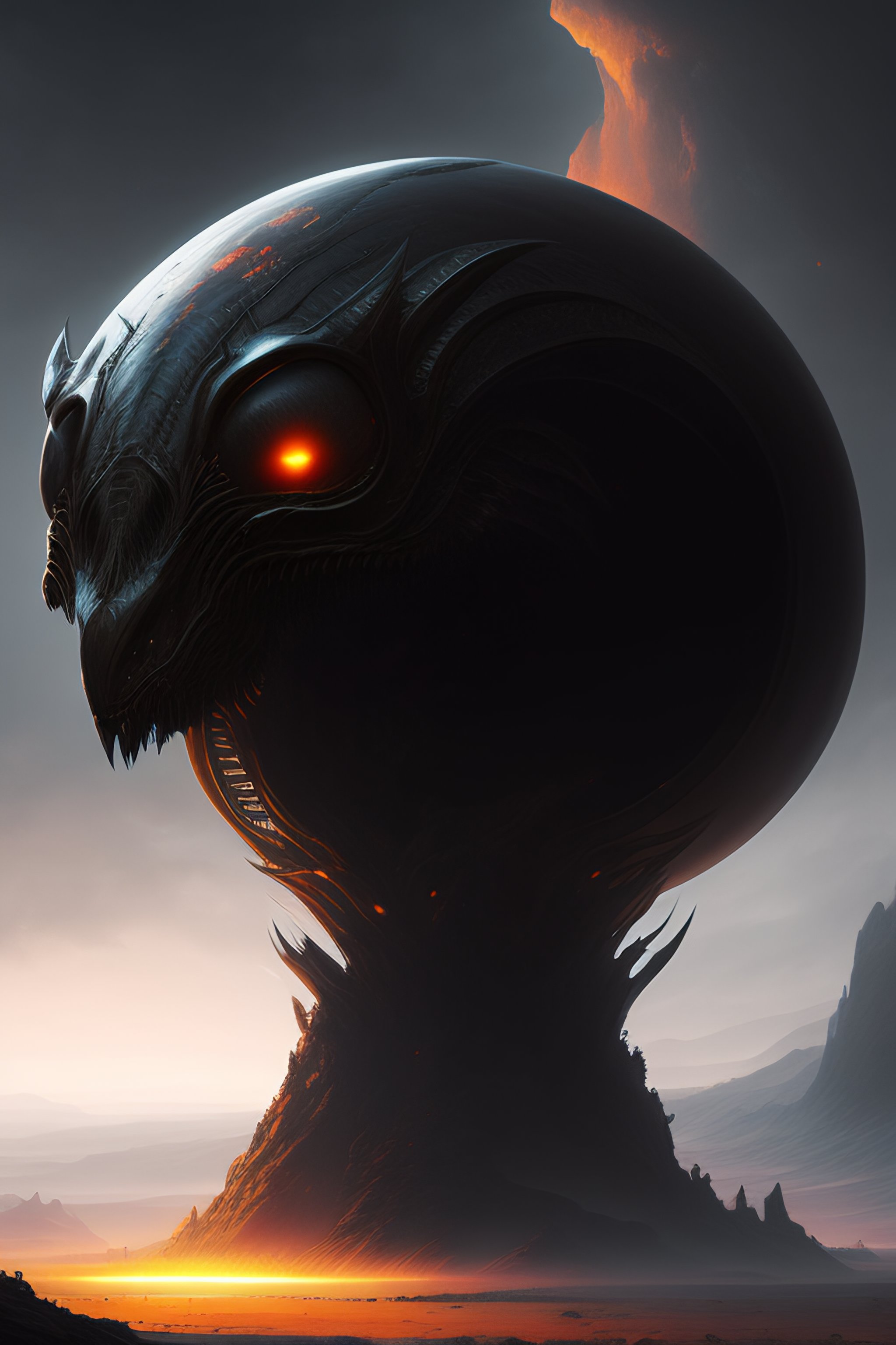 Lexica - Alien evil big eyed skull extraterrestrial alien:15] as ...