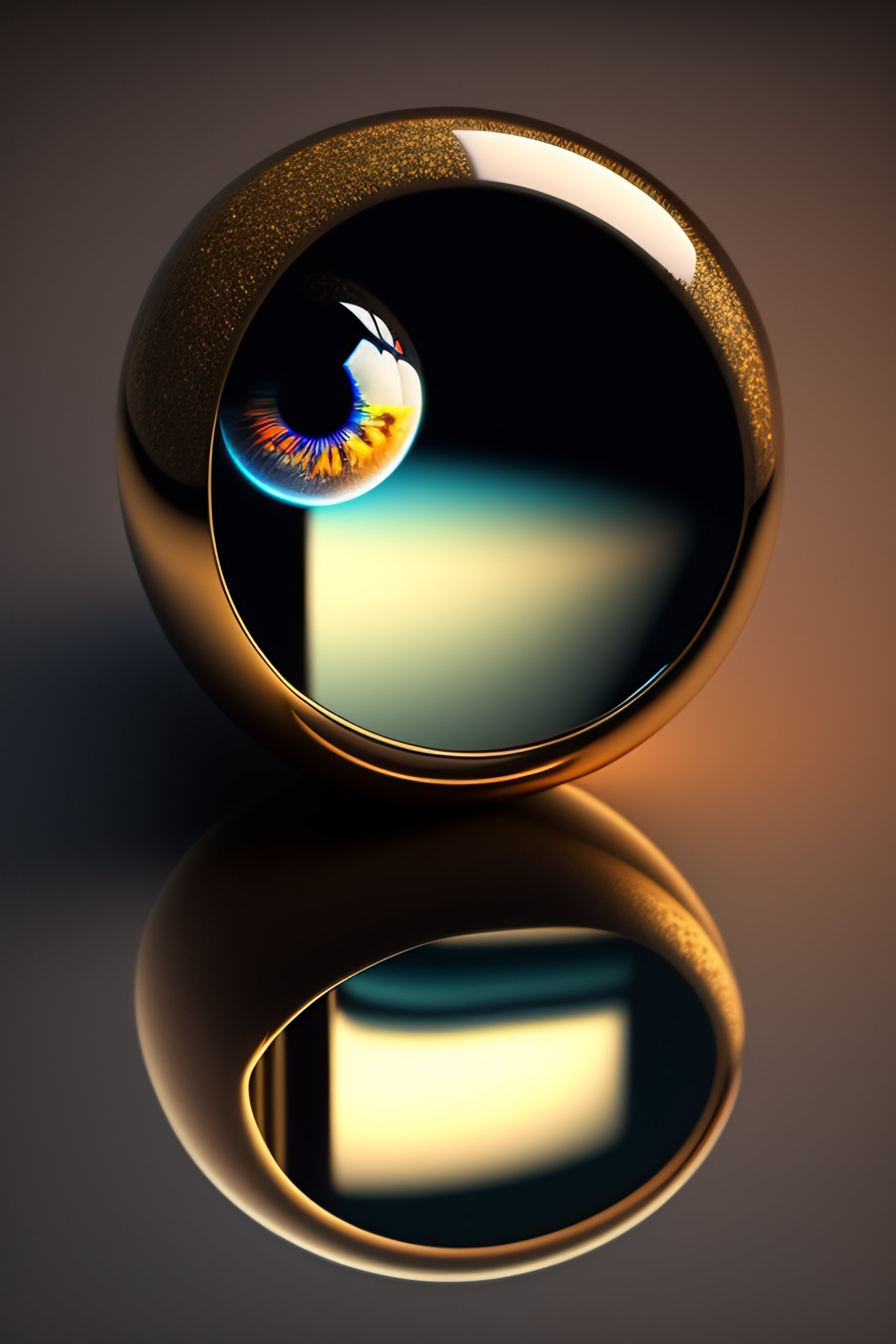 Lexica - A photograph of a reflection in a mirror, reflecting the image ...