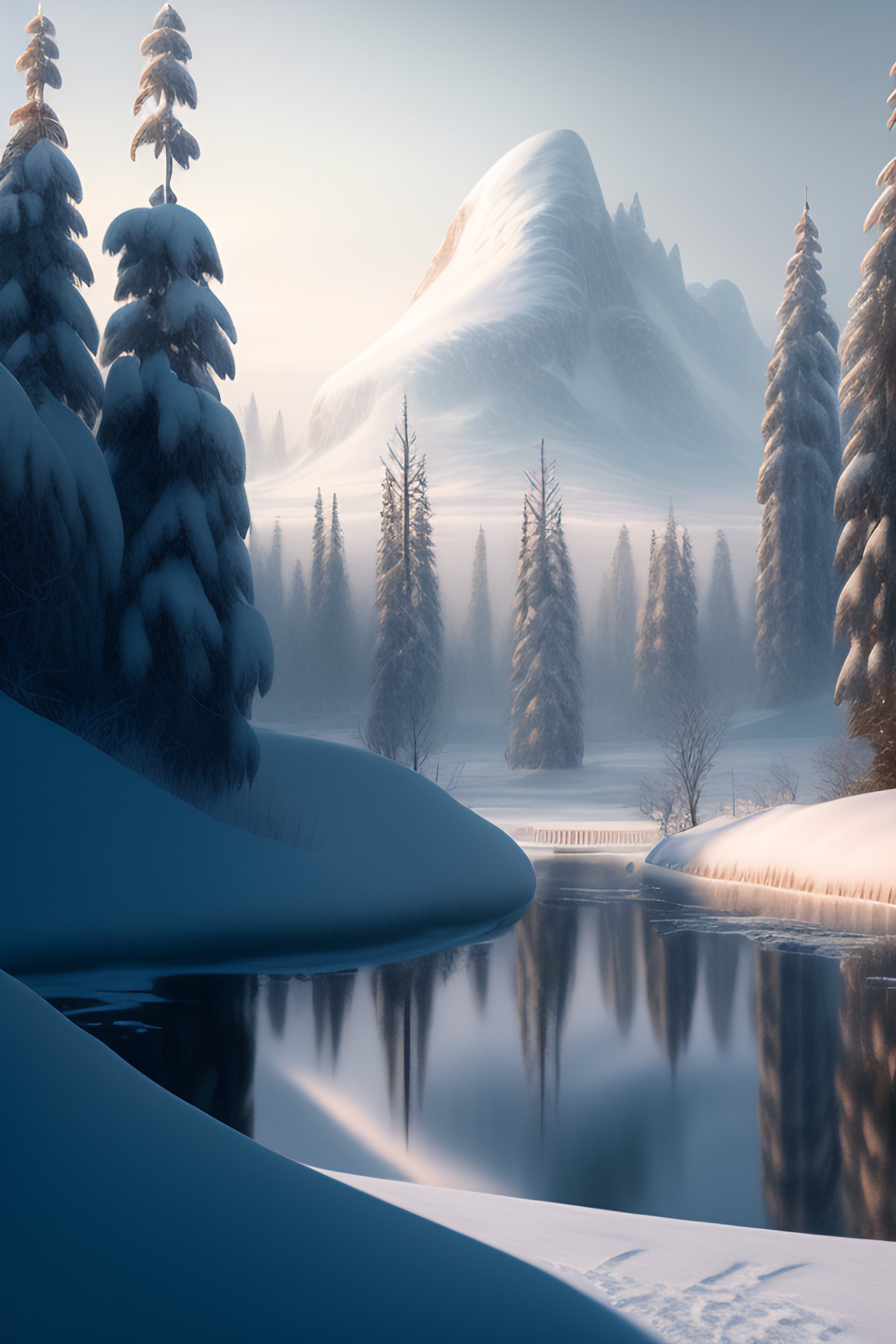 Lexica - Russian winter landscape, intricate, elegant, highly detailed ...