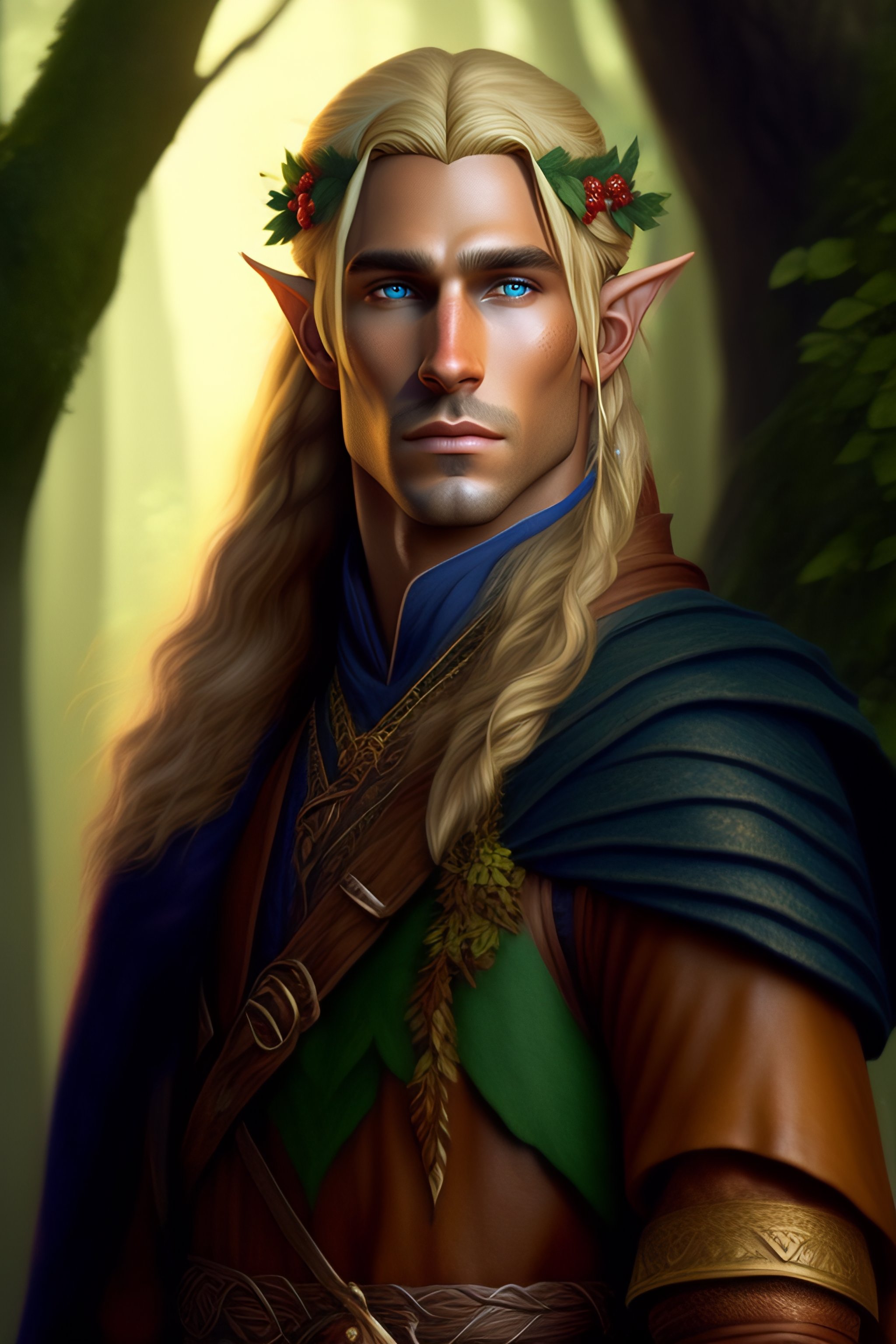 Lexica - An elf from the woods named léon . Robinhood like. Colors are ...