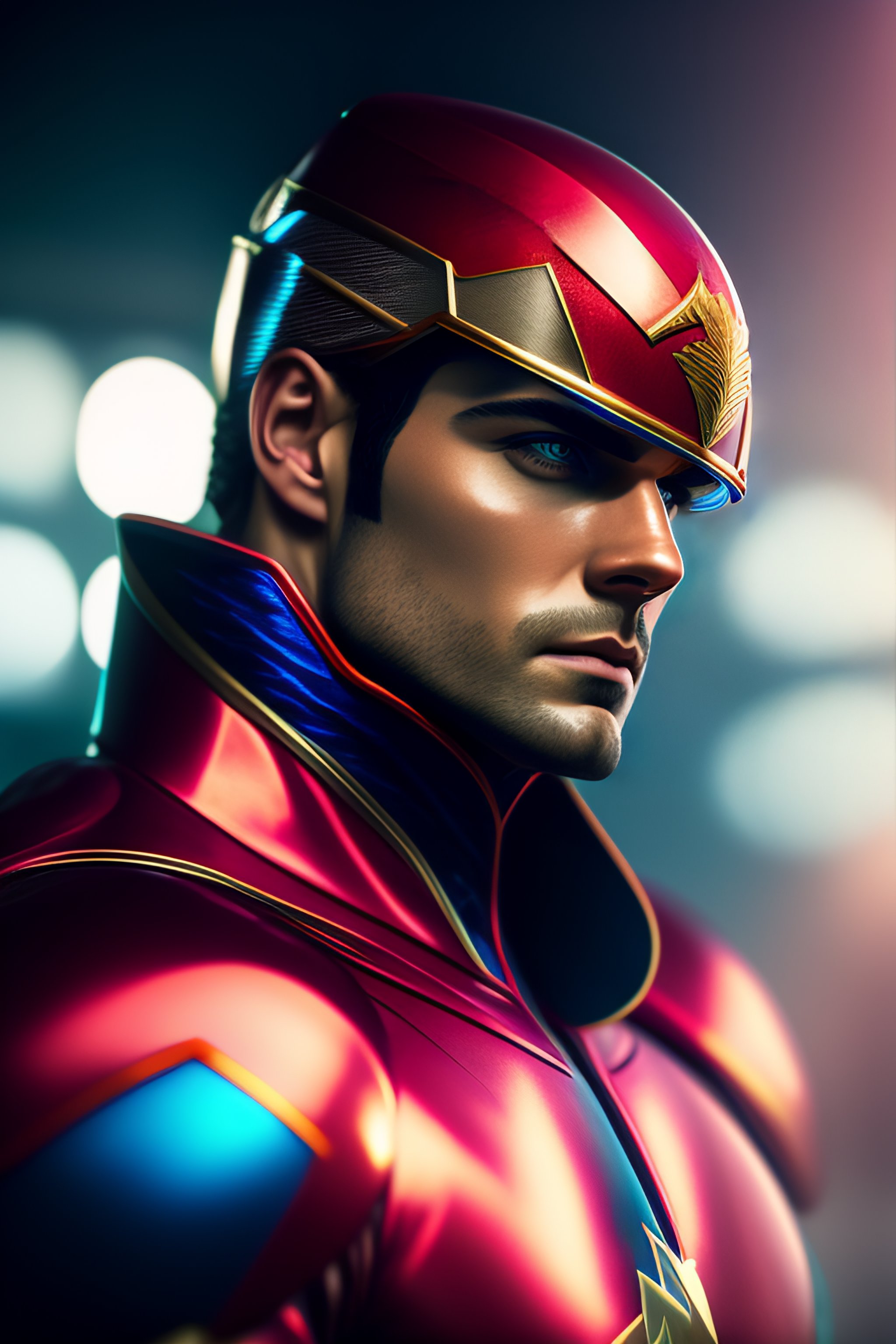 Lexica - Henry Cavill as handsome muscular hero Captain Britain ...