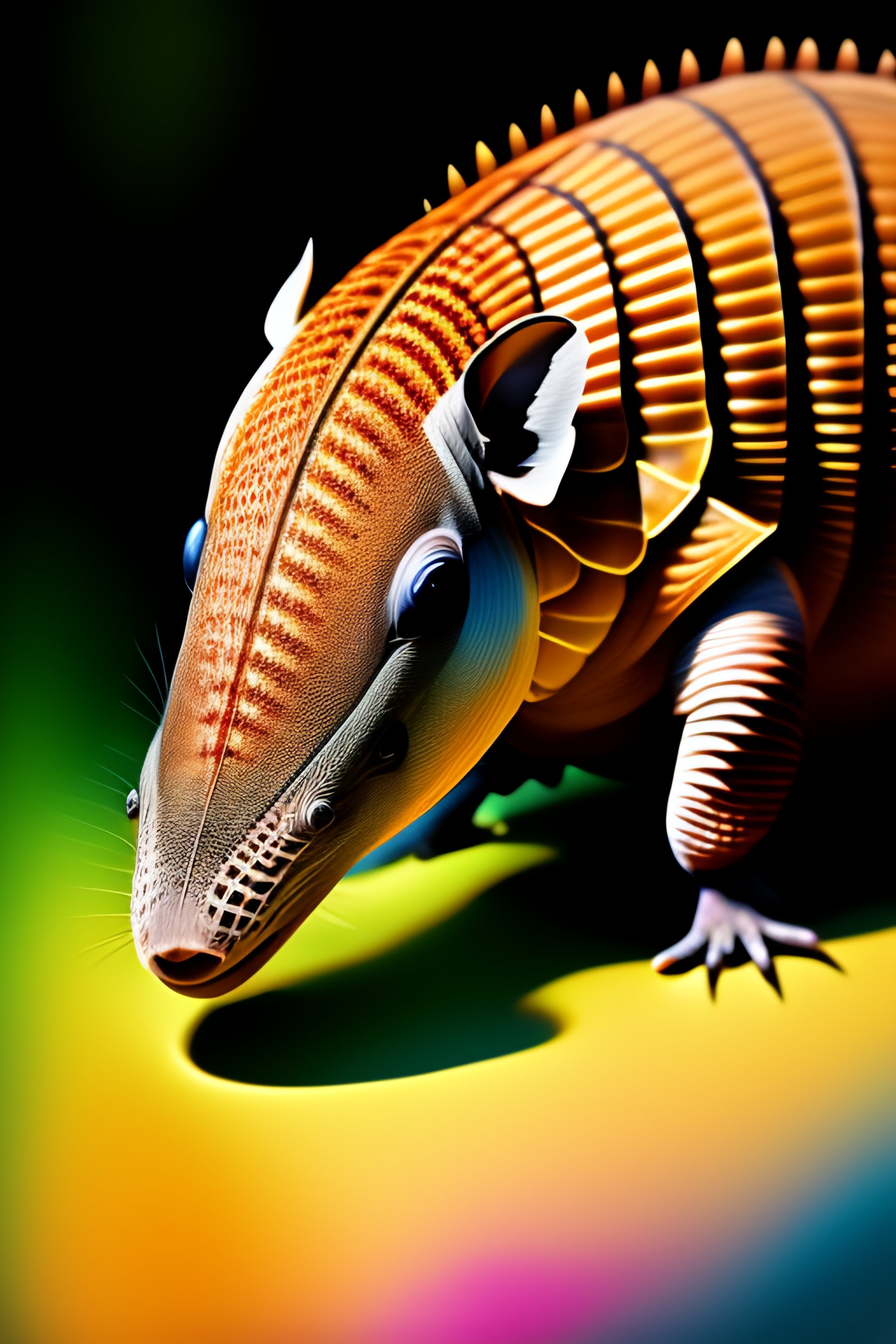 Lexica - Armadillo full color painting