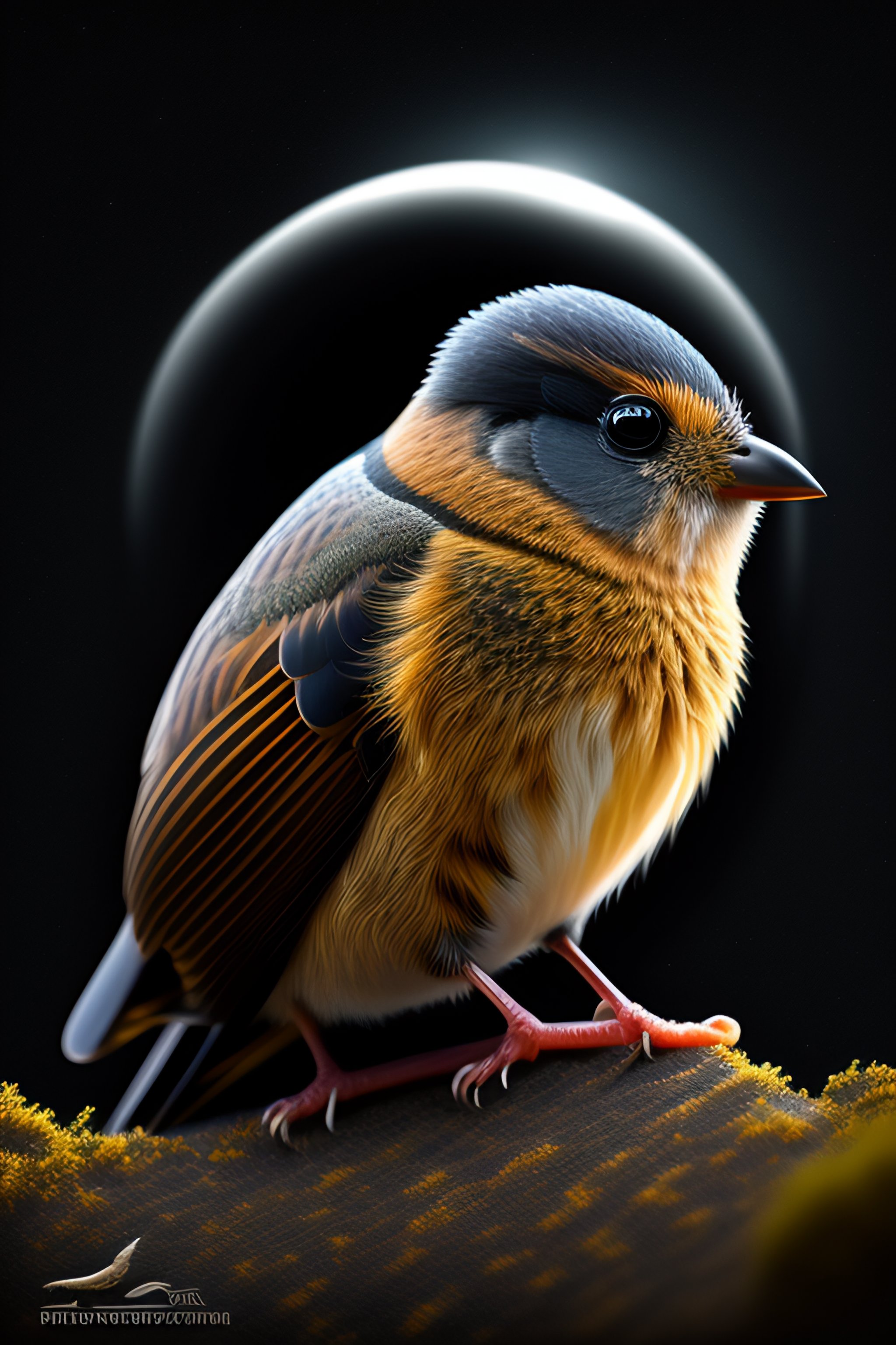 Lexica - Un oiseau vole dans le ciel noir