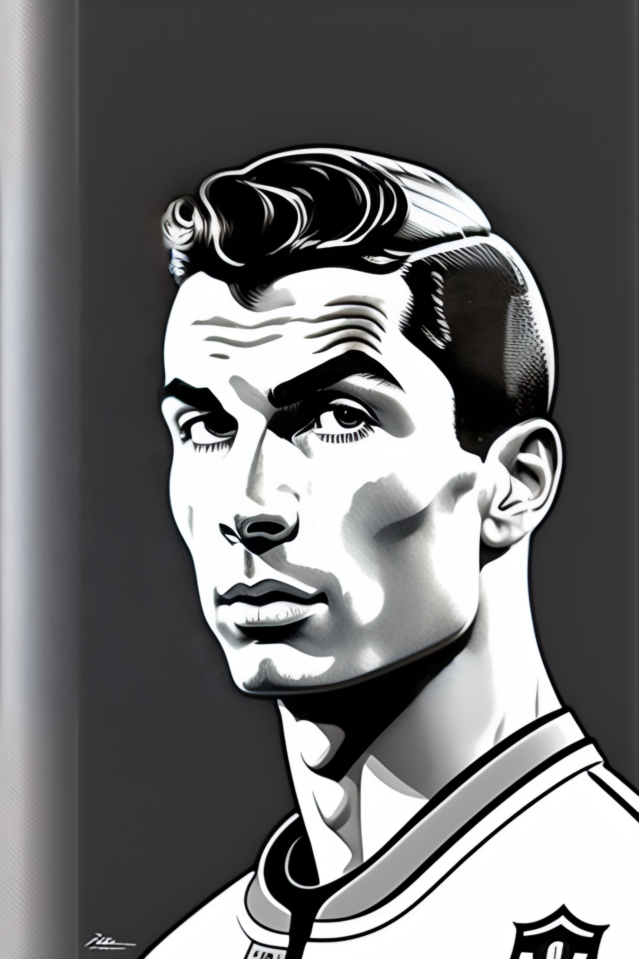 Lexica - Cristiano Ronaldo, illustrated by hergé, style of tin tin ...