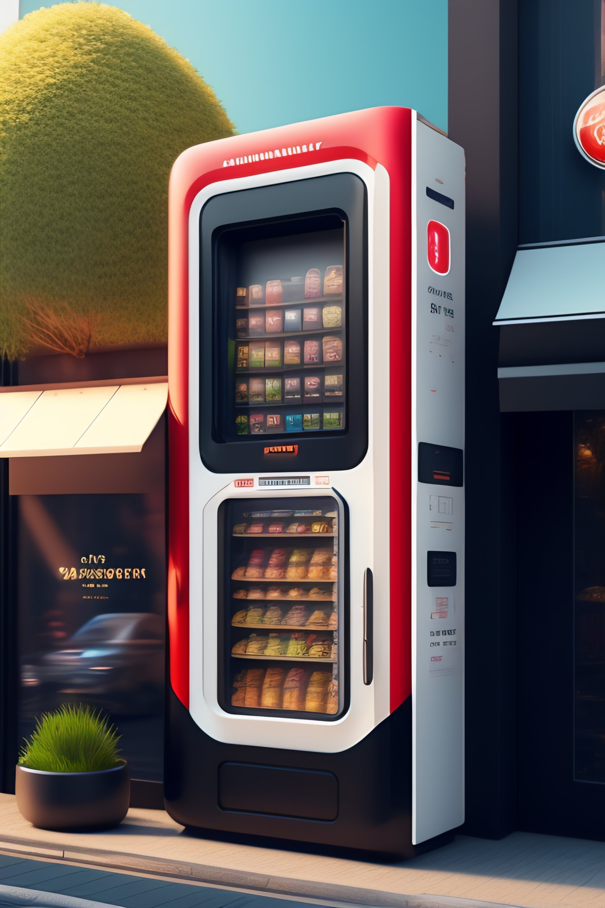 Lexica - Japanese vending machines in front of a store on Kyoto street ...