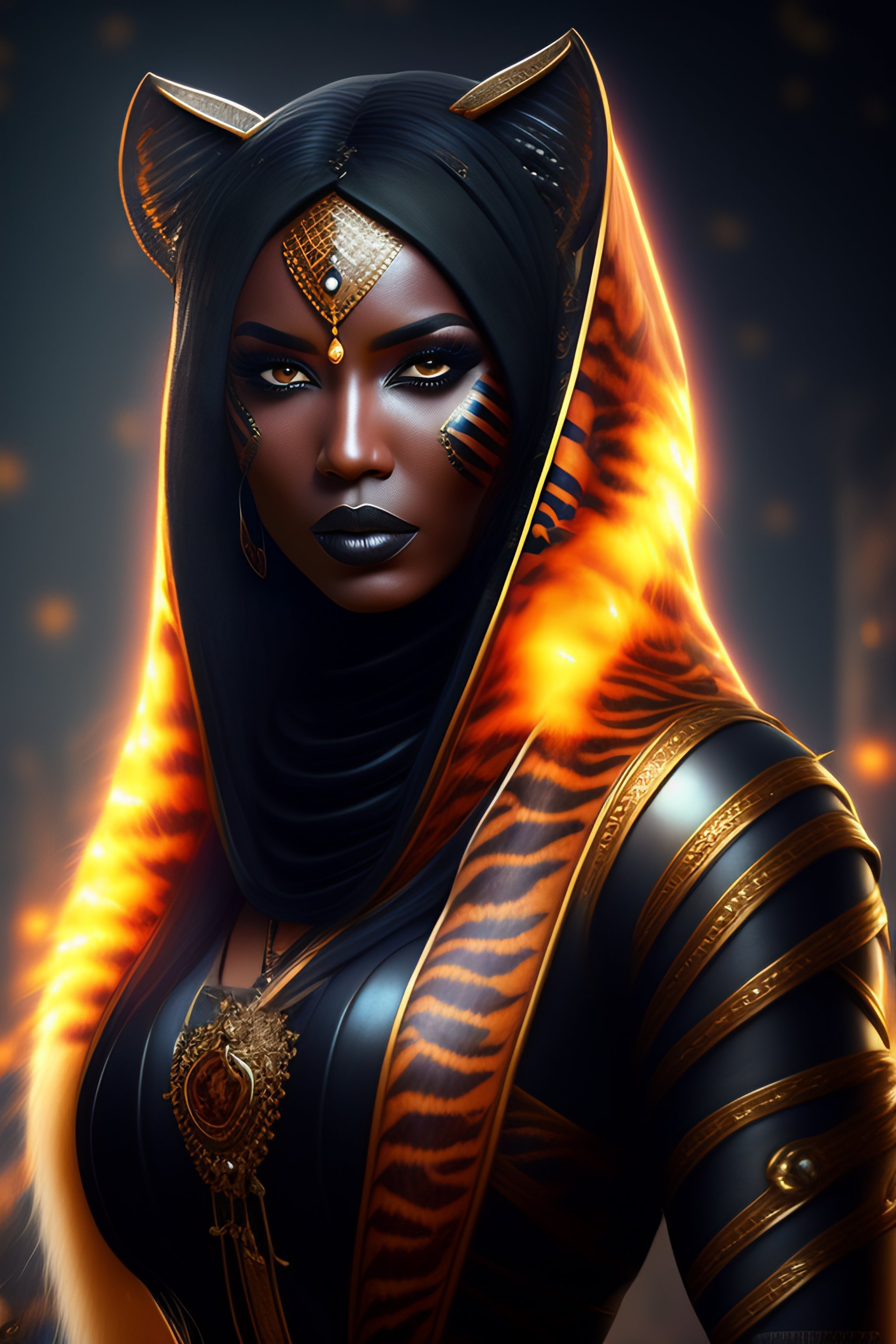 Lexica - Gothic scary mummy tiger