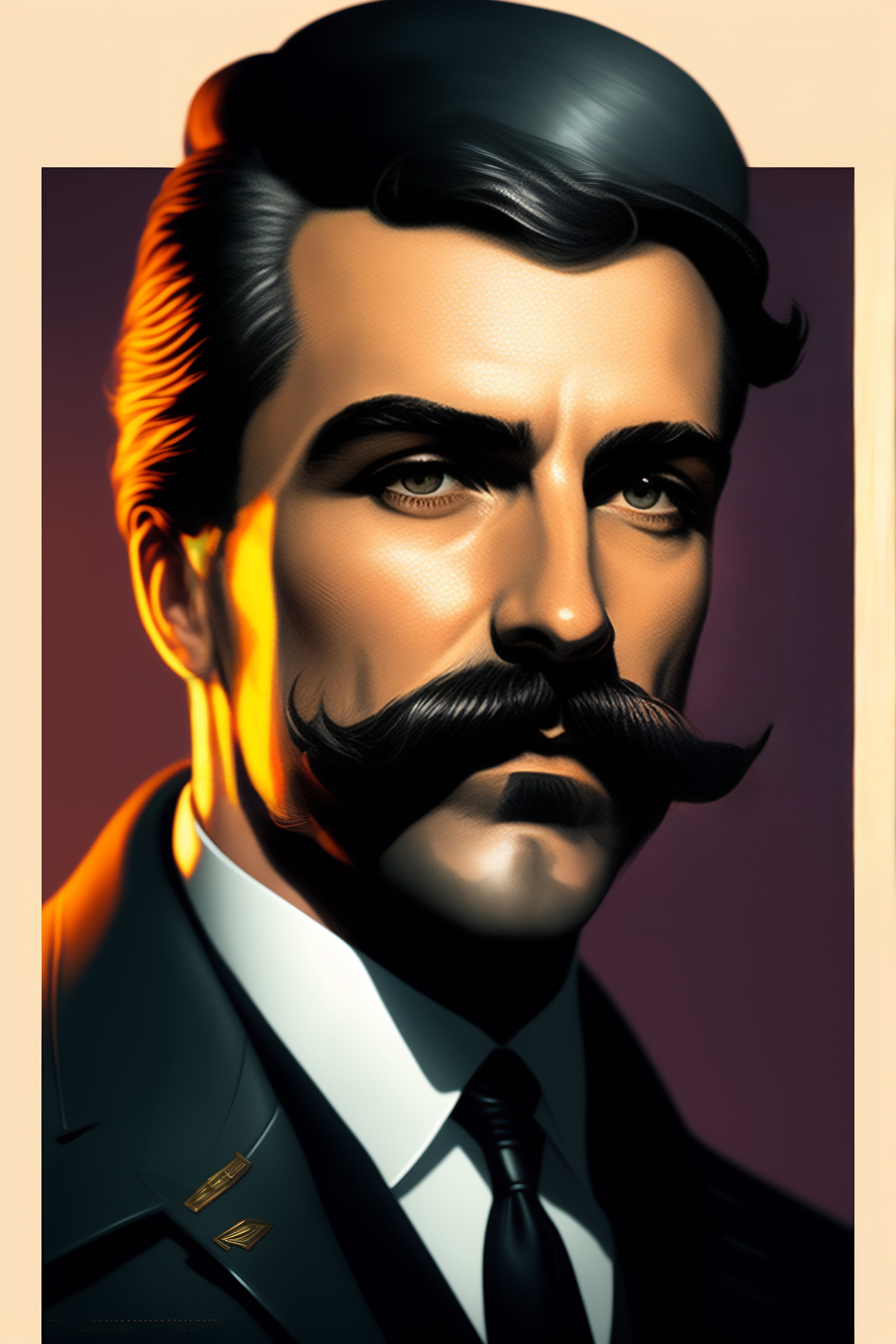 Lexica - Lovecraftian portrait of a 1920s police detective, gray haired ...