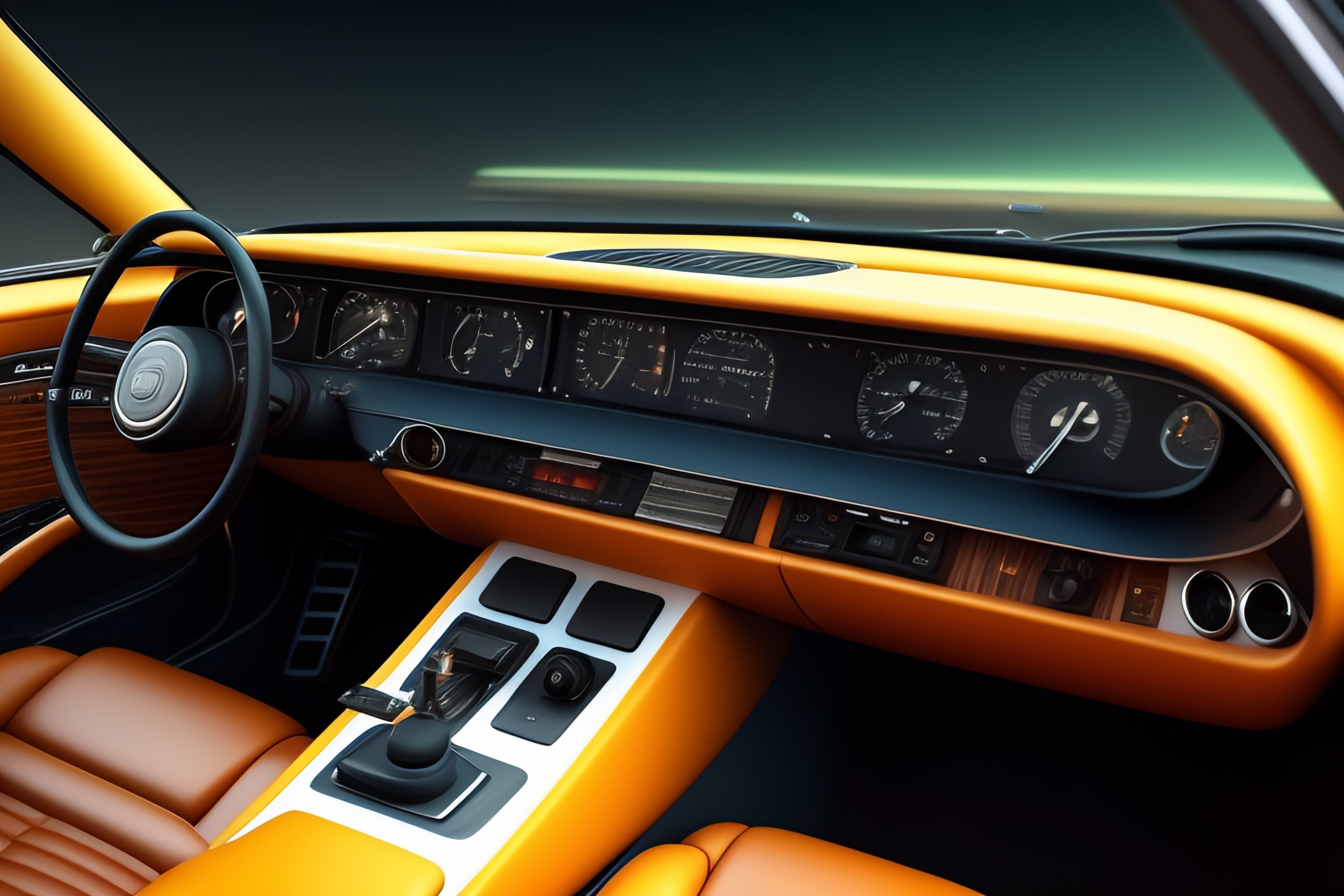 Lexica - A Saab 900 dashboard with retro sci-fi style