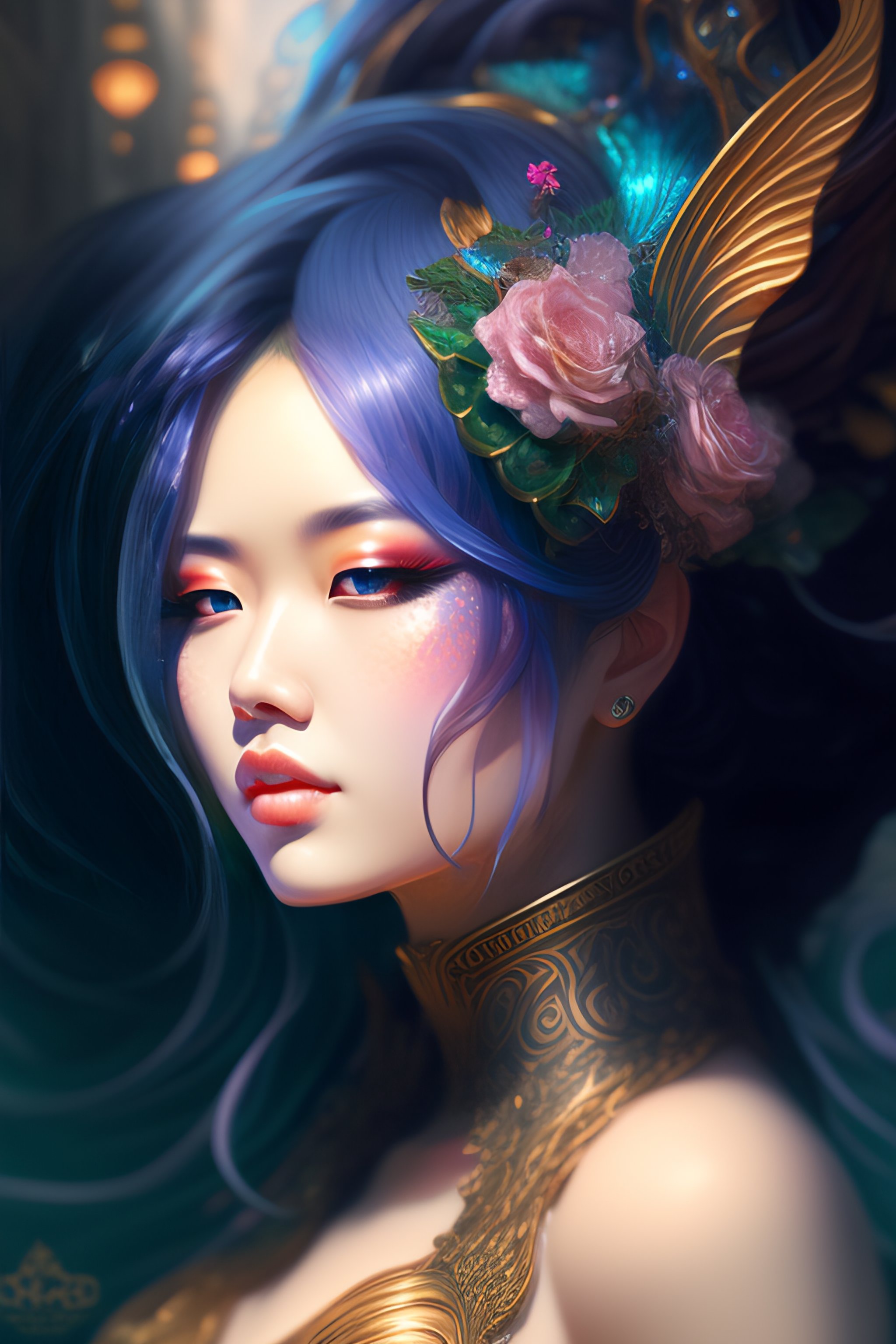 Lexica - A mermaid decaying in a whirlwind of souls rushing inside the ...