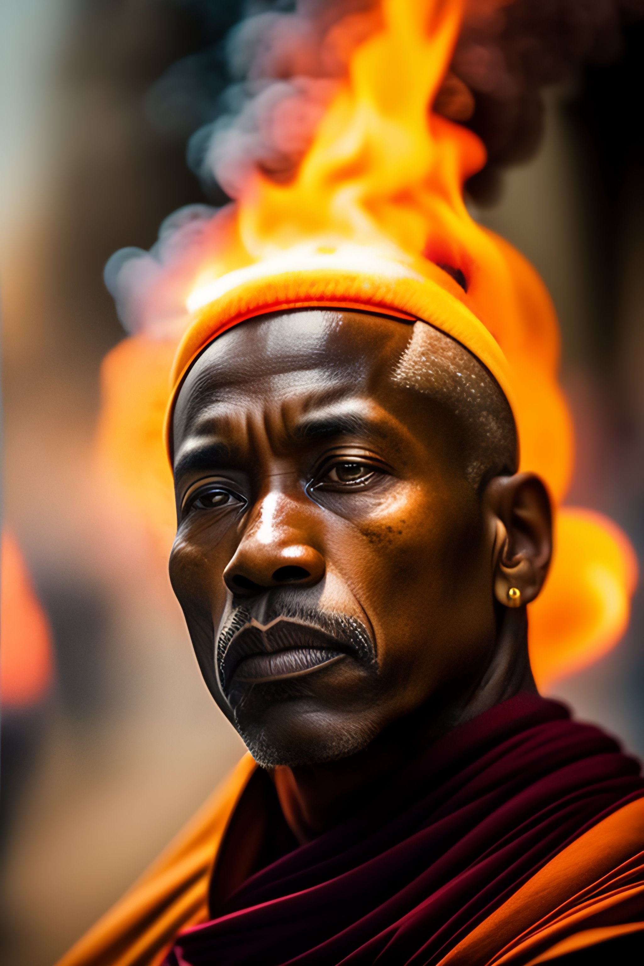 Lexica - Monk on fire