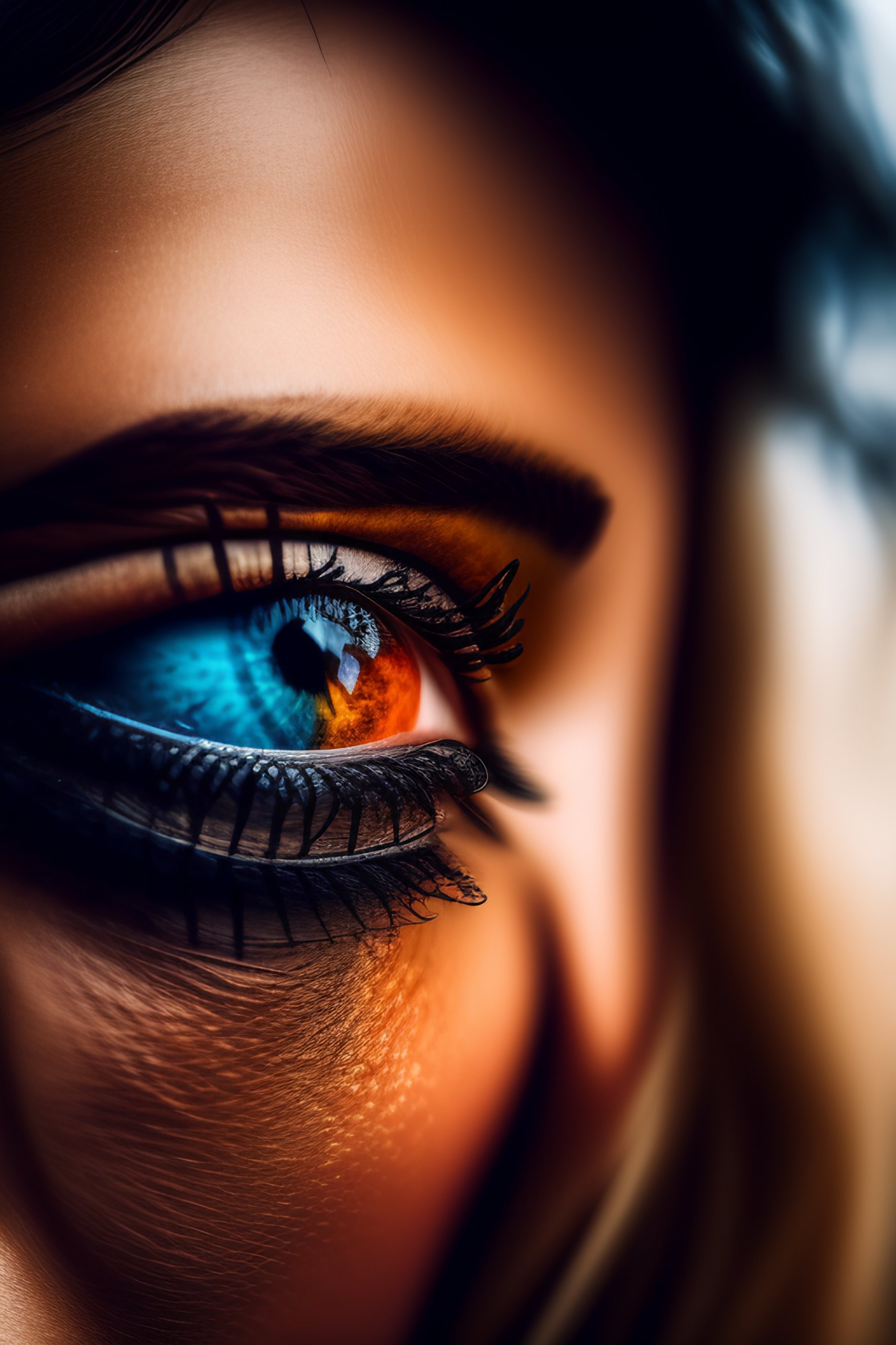 Lexica - Highly detailed, close-up photography of a face, grungy style