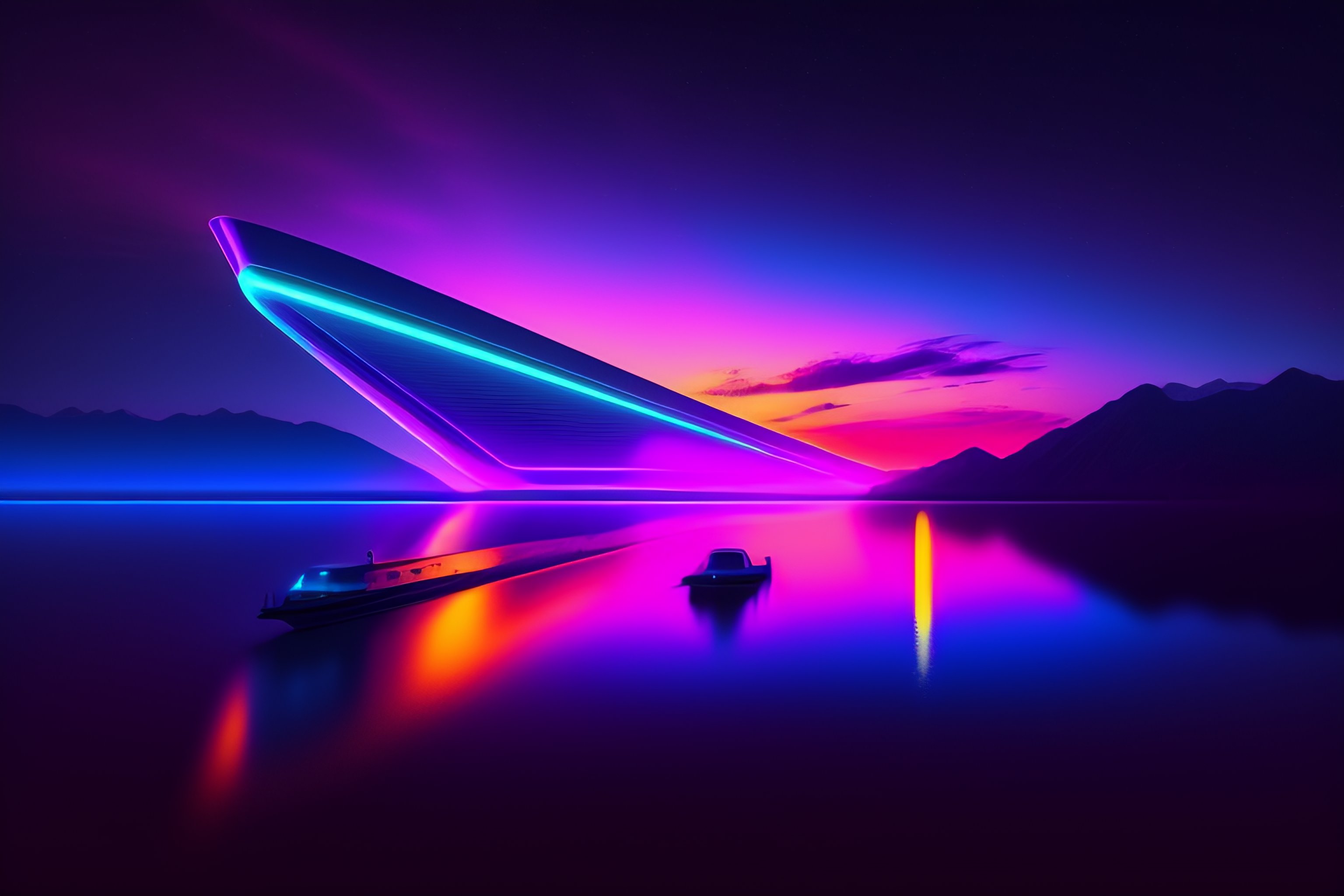 Lexica - Double 'N' logo, retrowave theme, ultra glossy, attractive ...