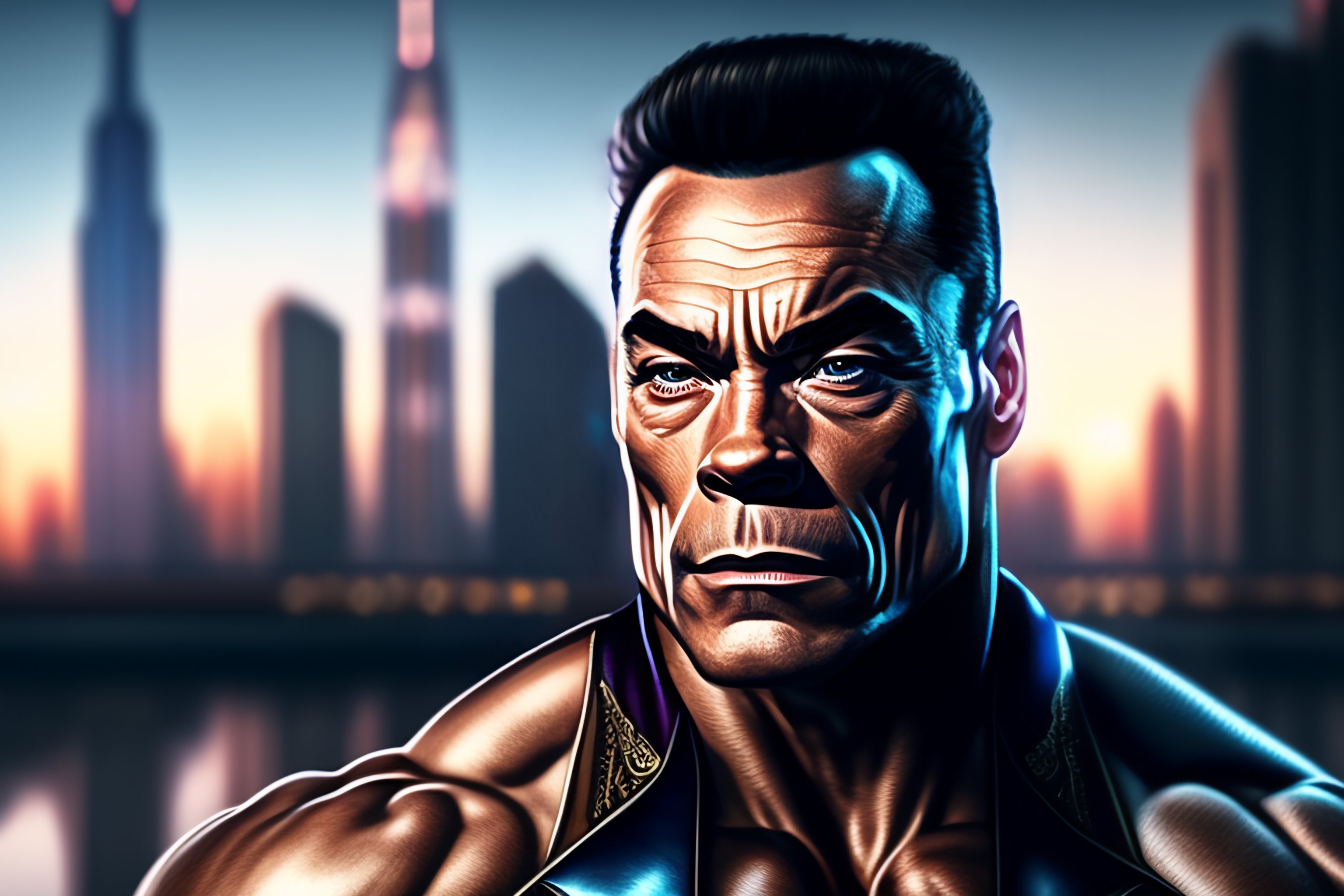 Lexica - Bloodsport Jean-Claude Van Damme, realistic widescreen city ...