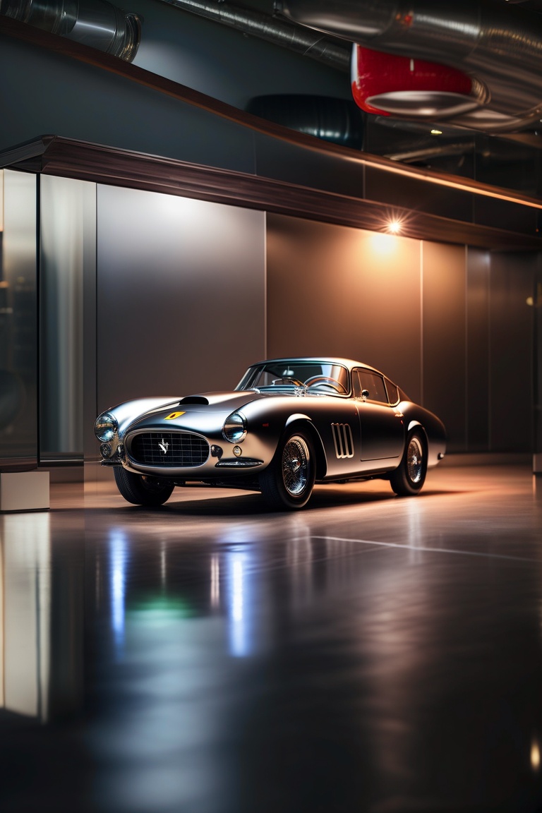 Lexica - A realistic photo of FERRARI 250 GT BERLINETTA (1956) silver ...