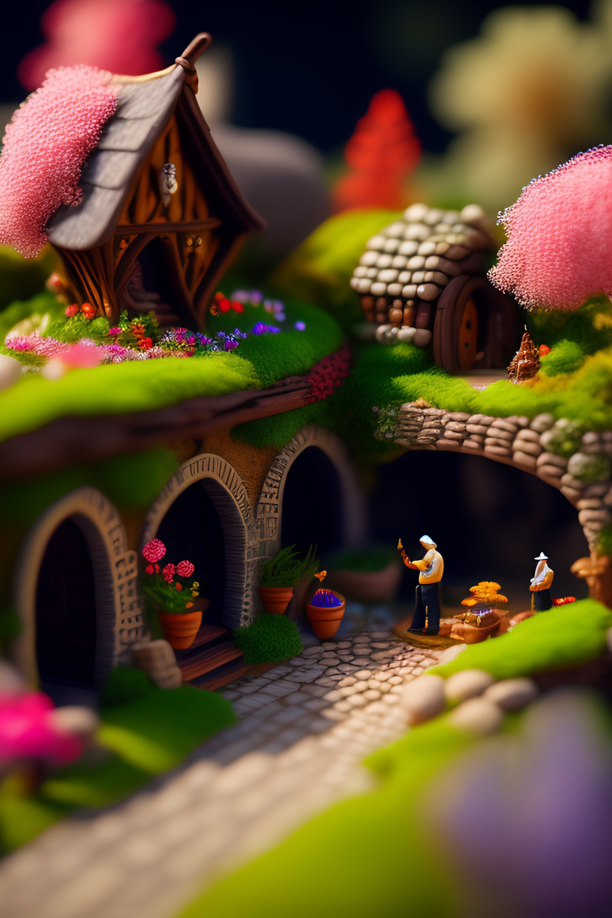 Lexica - A very intricately detailed miniature diorama landscape ...