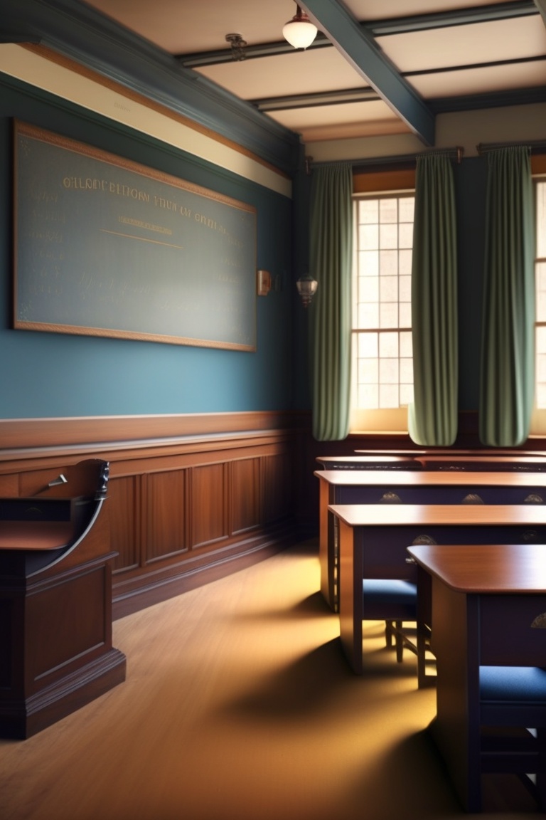 Lexica - A photo of an old classroom from about the 1930s You see the ...