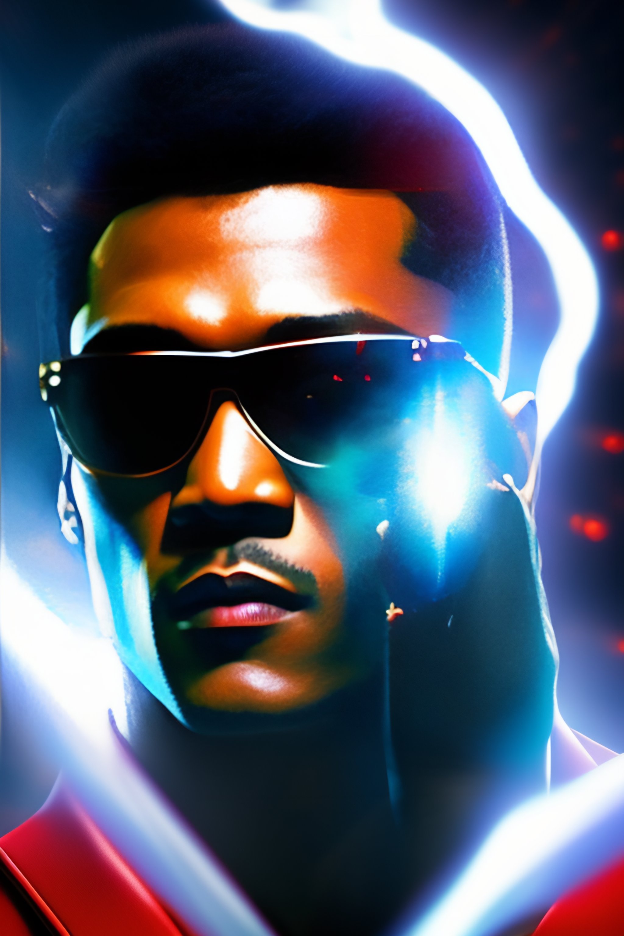 Lexica - Morpheus from the matrix but he's bruce lee, 8k, holding a ...