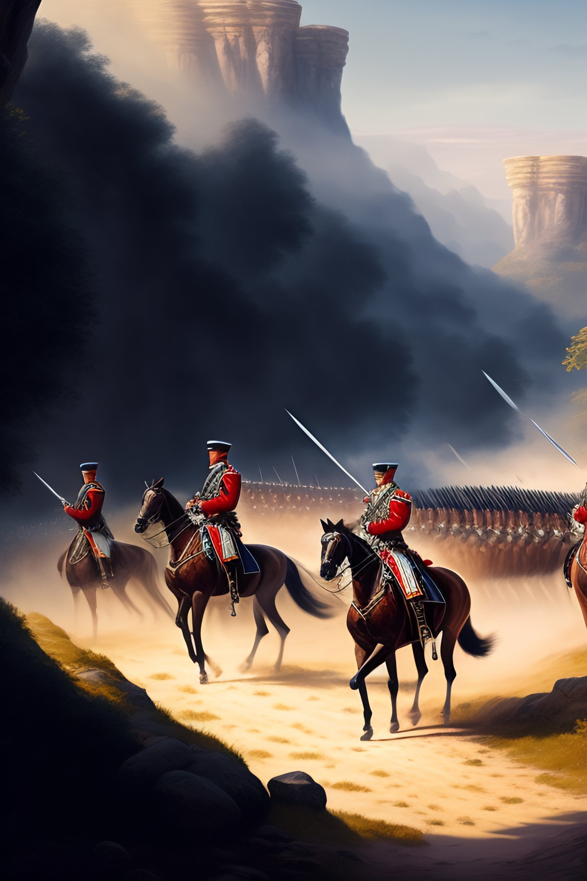 Lexica - Highly detailed illustration featuring french napoleonic ...