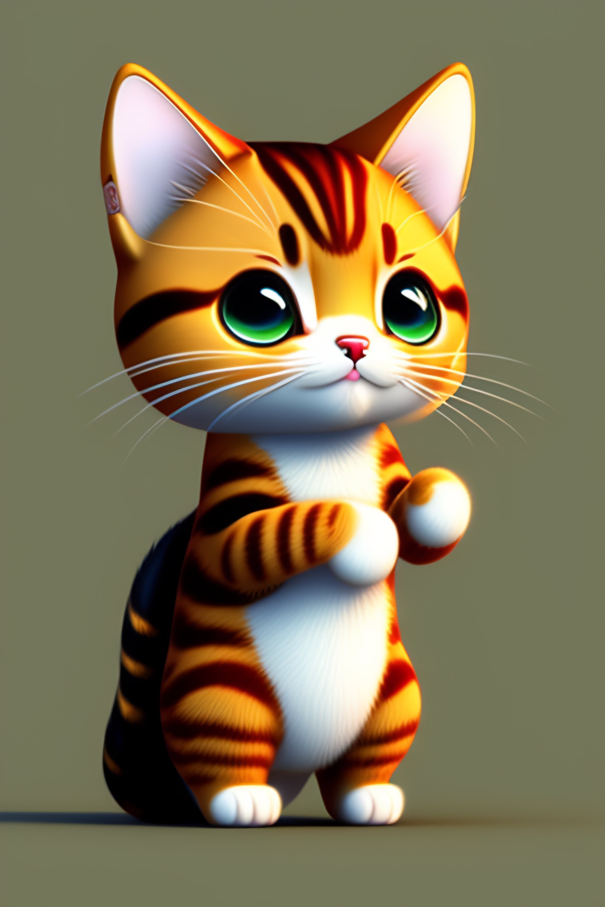 Lexica - Cute chibi cat dancing