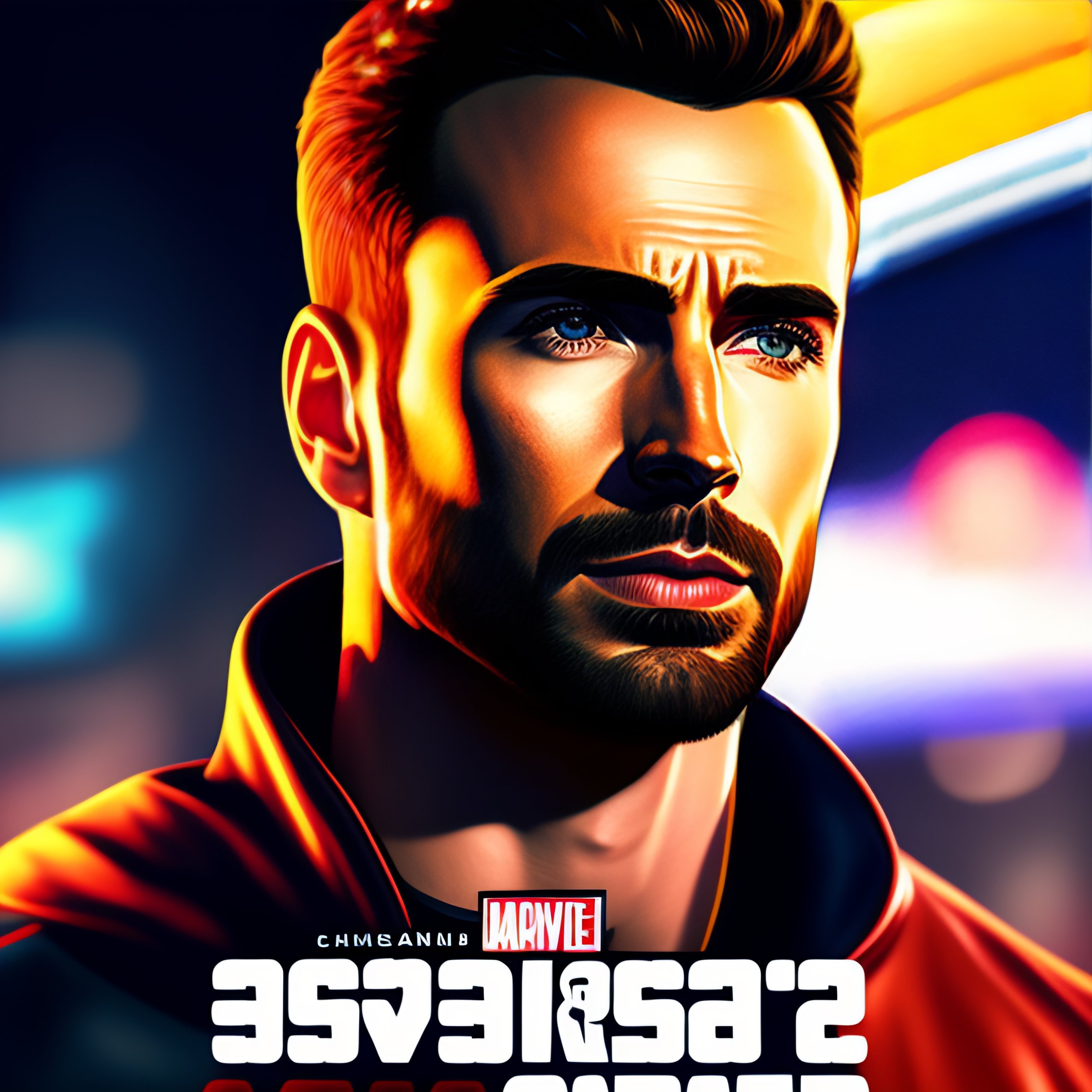 Lexica - A portrait of chris evans in GTA V game cover art ,4k highly ...