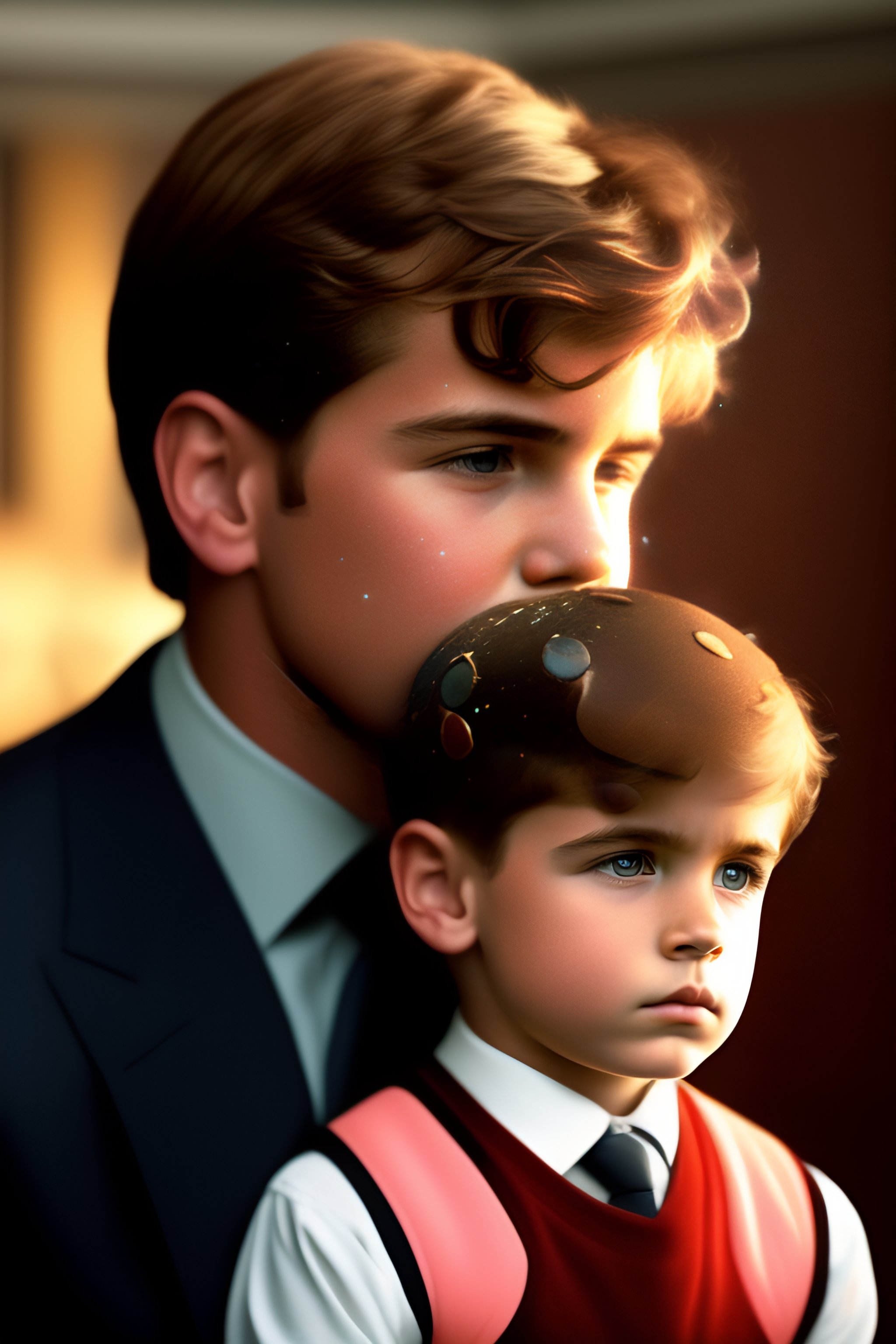 Lexica - Photo of rich and sad kid