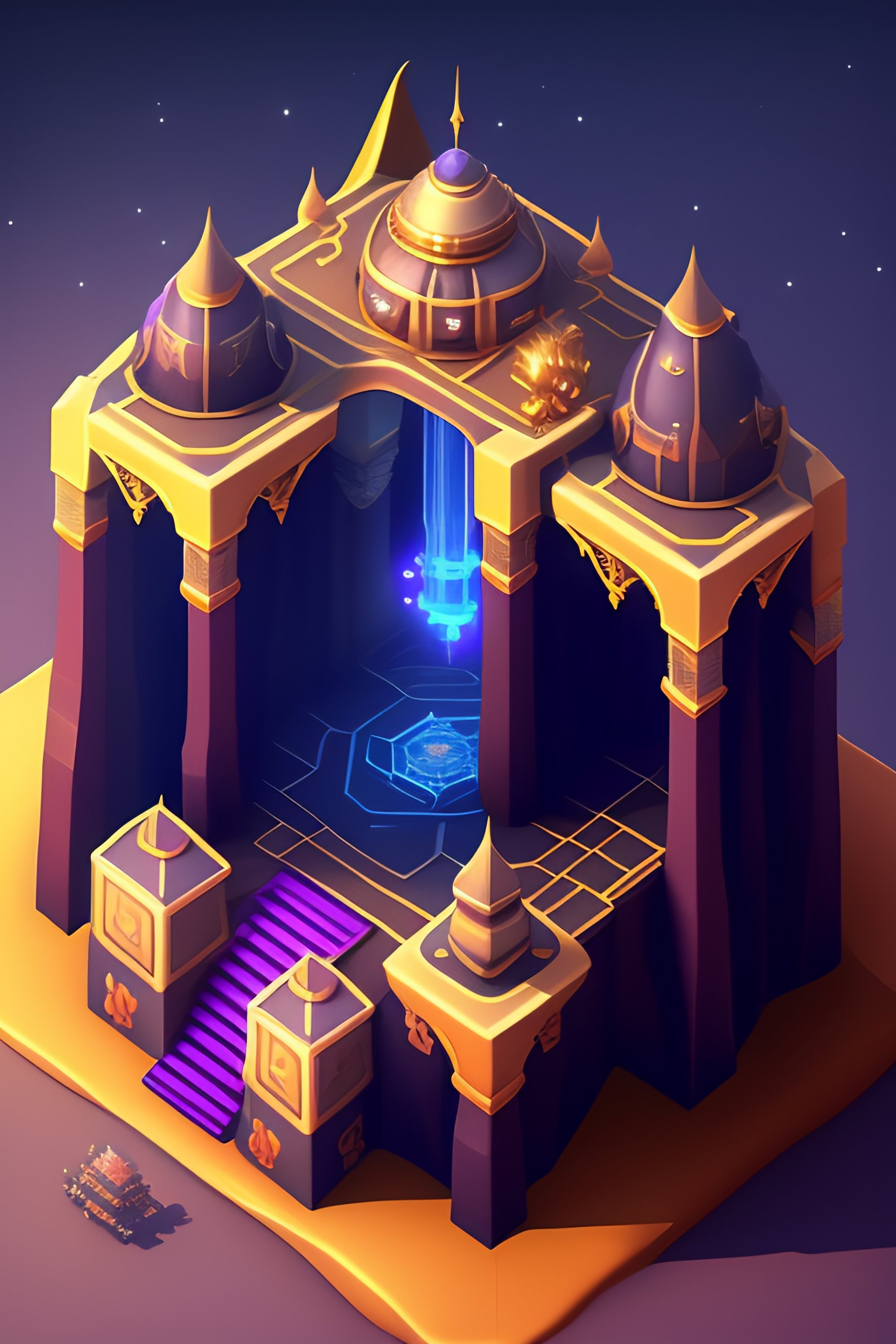 Lexica - Space ship castle by blizzard entertainment, mobile game asset ...