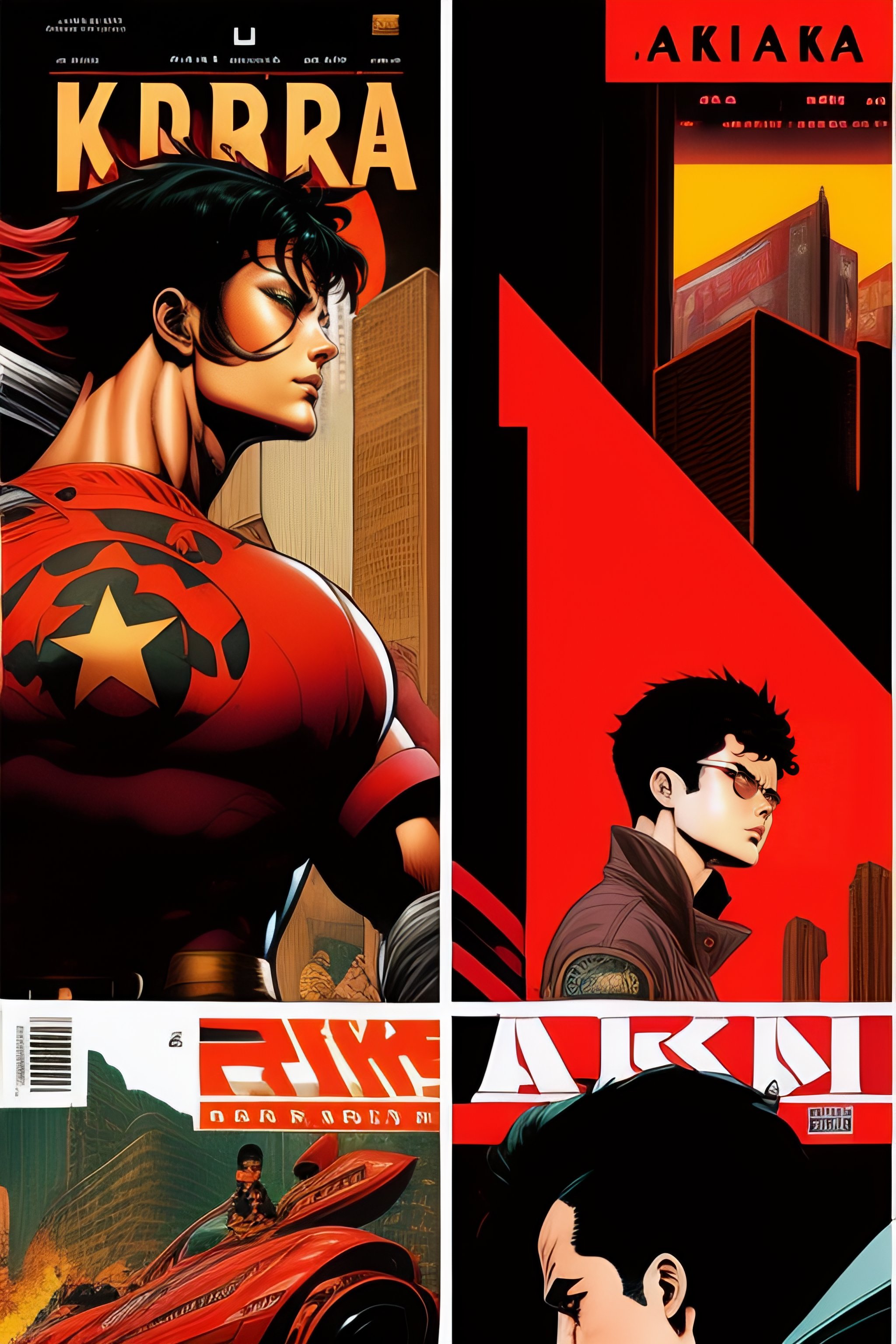 Lexica - Collage of akira comic book covers