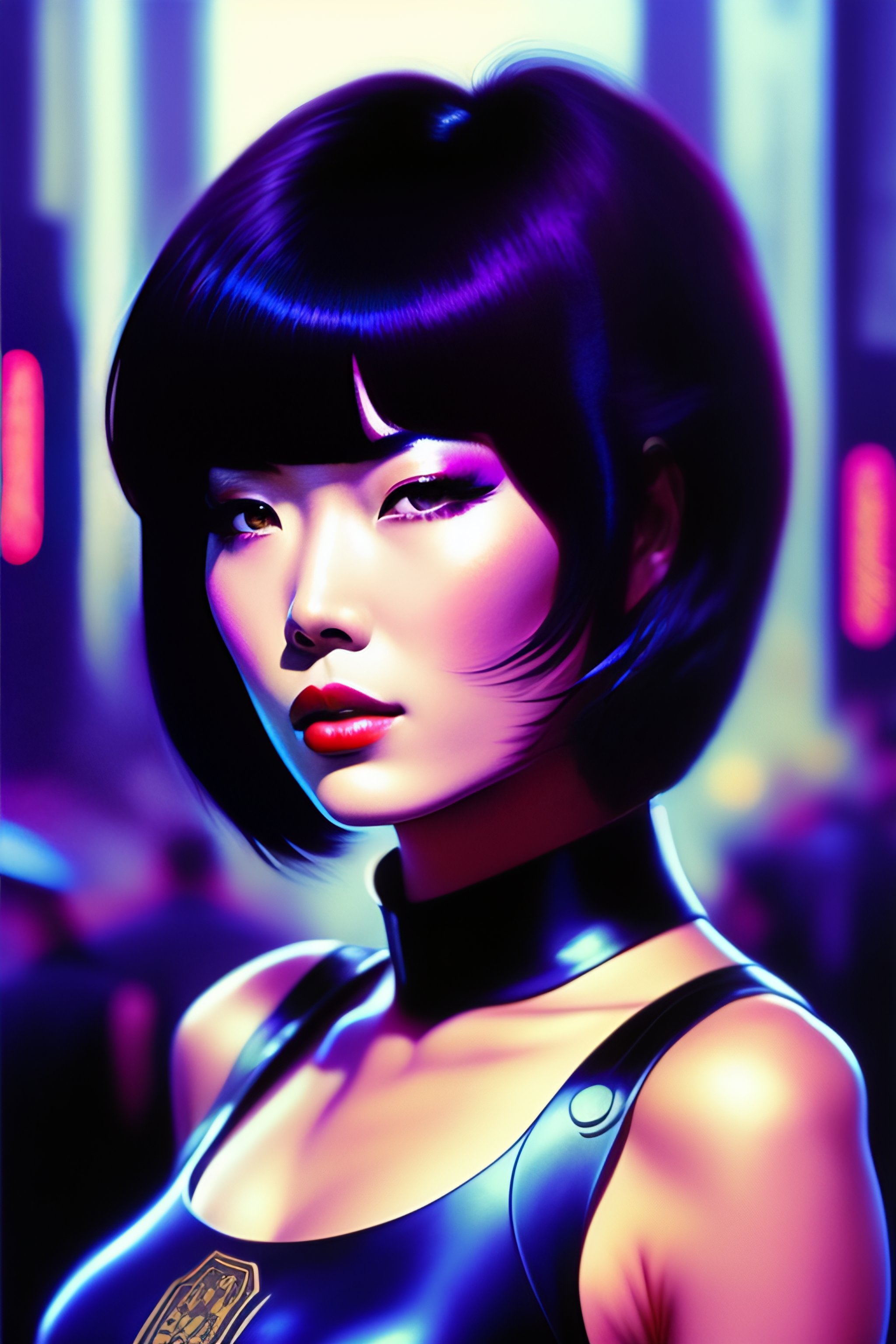 Lexica - Motoko Kusanagi in Blade Runner (1982), neo noir, cyberpunk ...