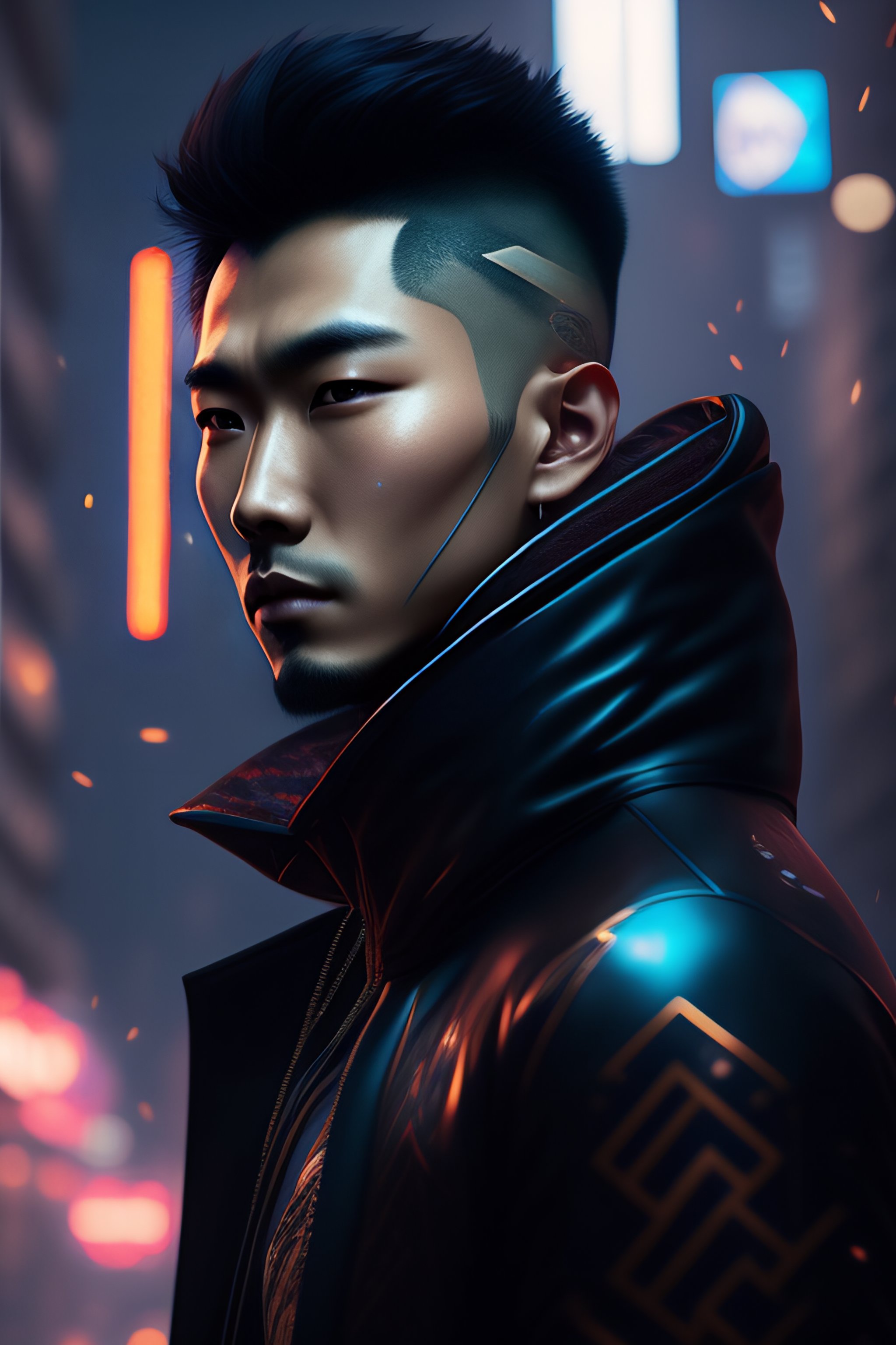Cyberpunk Male Portrait