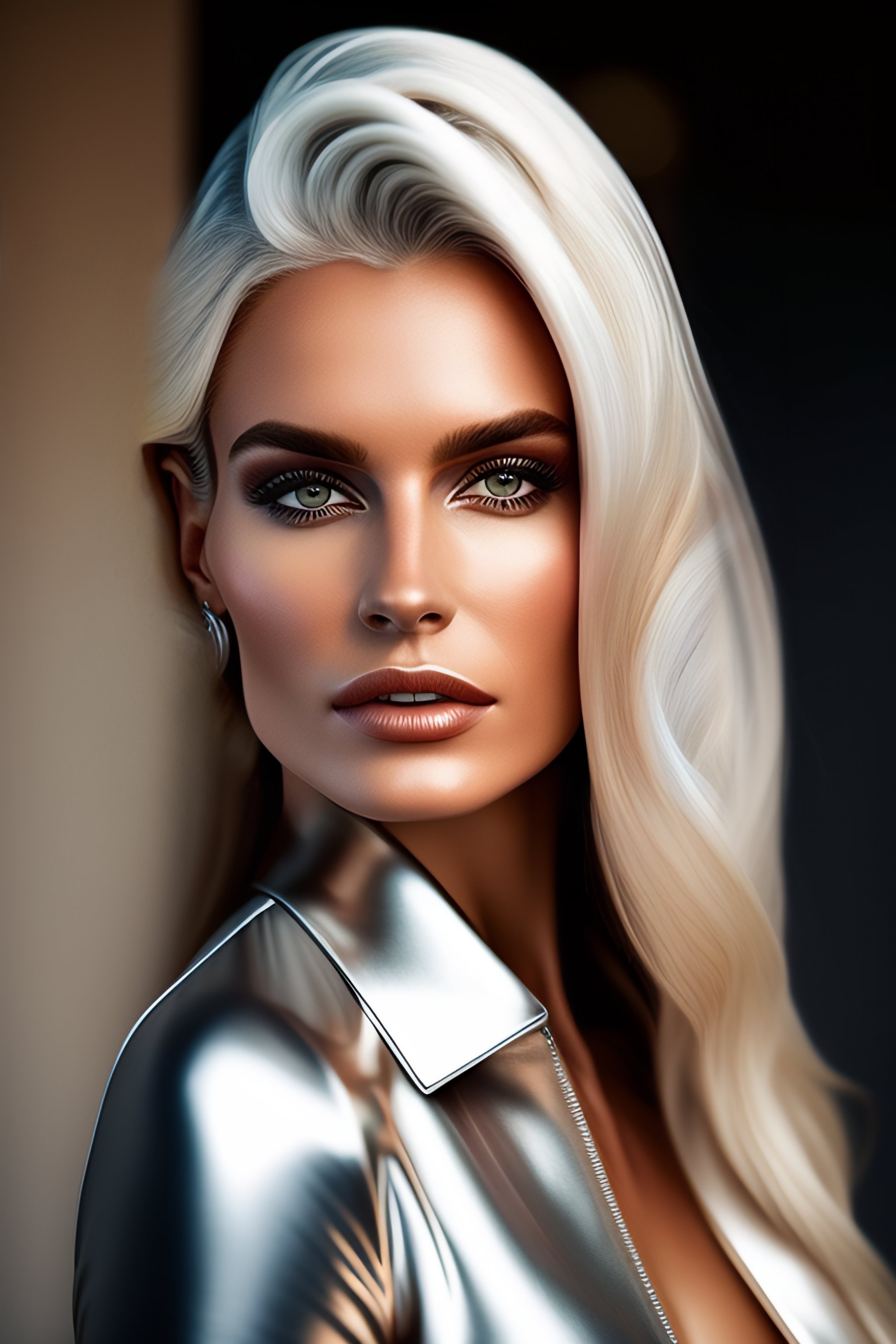 Lexica - Portrait, photograph, charismatic male contractor, oval jaw ...