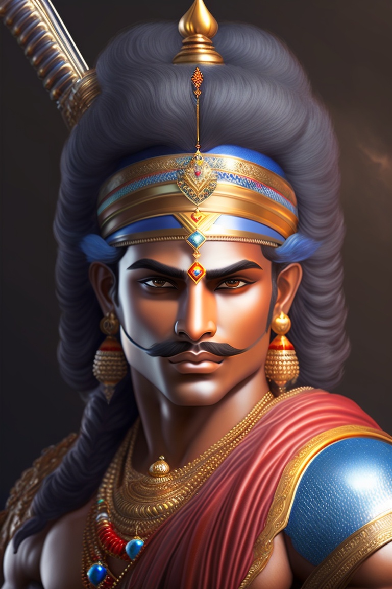 Lexica - Lord Krishna as warrior in battle , ultra hyper realistic