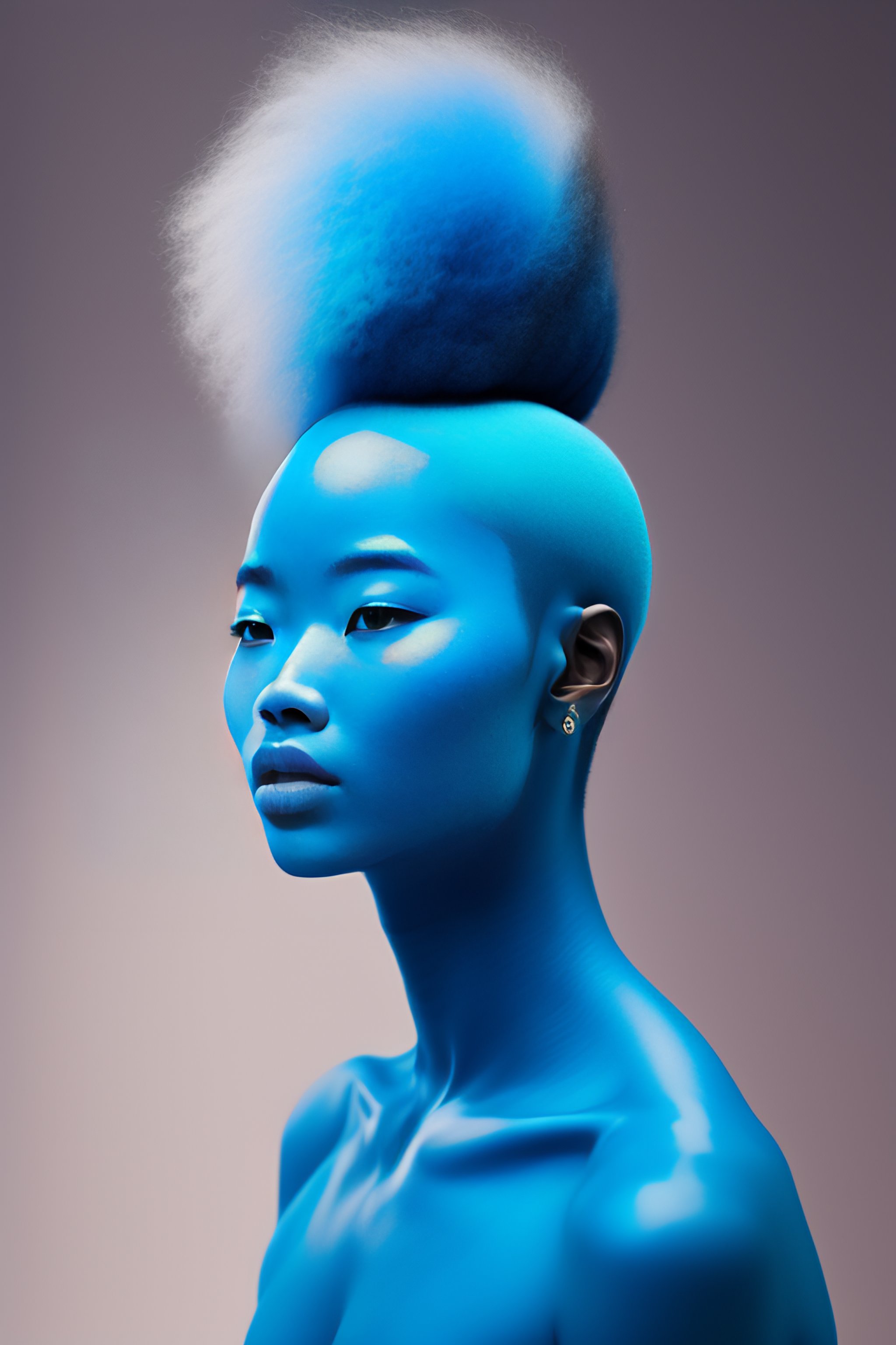 Lexica - Blue skin human